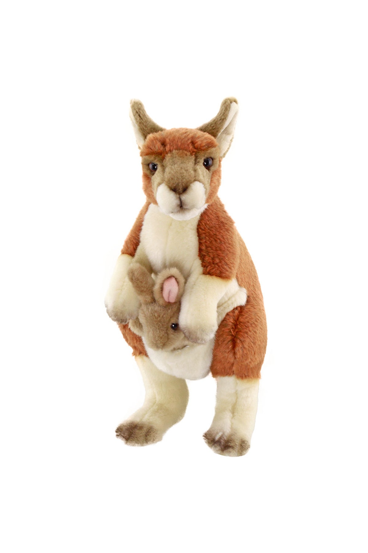 Animals Of The World Kangaroo Plush Toy with Standing Doll 28 cm - Trendyol