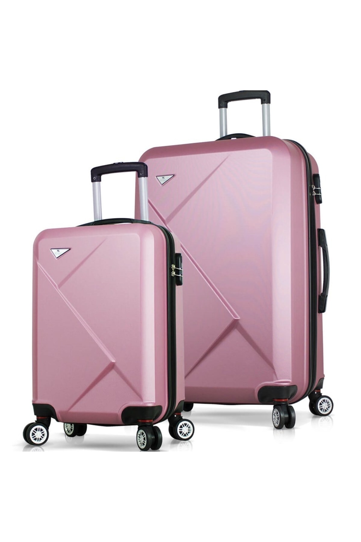 My Valice Diamond Abs Kabin Ve Büyük Boy Rose Gold 2'li Valiz Seti ...