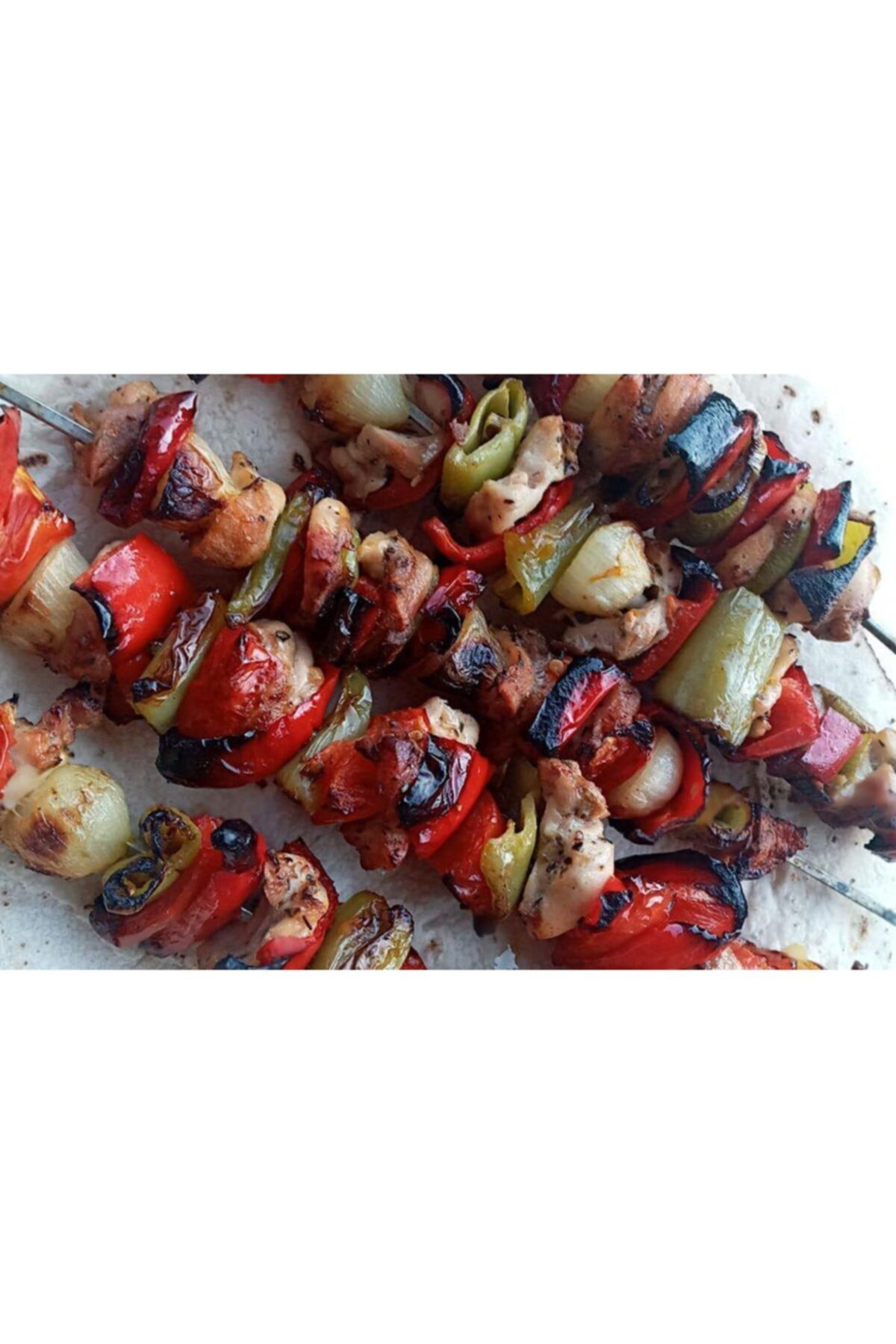 Netodak Kare Çöp Şiş Ciğer Şiş Tavuk Şiş Kuşbaşı Et Şişi 10 Adet 70 Cm ...