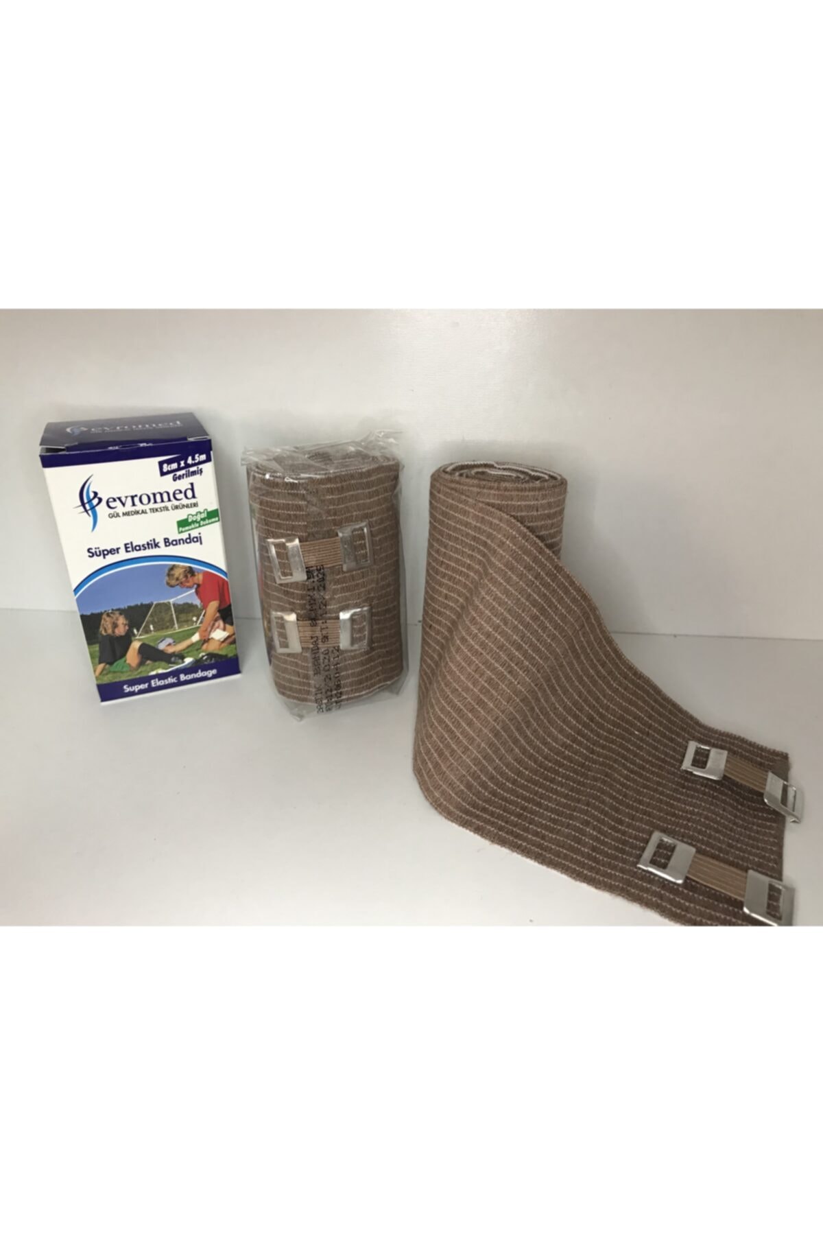 evromed Süper Elastik Bandaj 8cm X1,5 Mt (GERİLDİĞİNDE 4,5 MT) Fiyatı ...