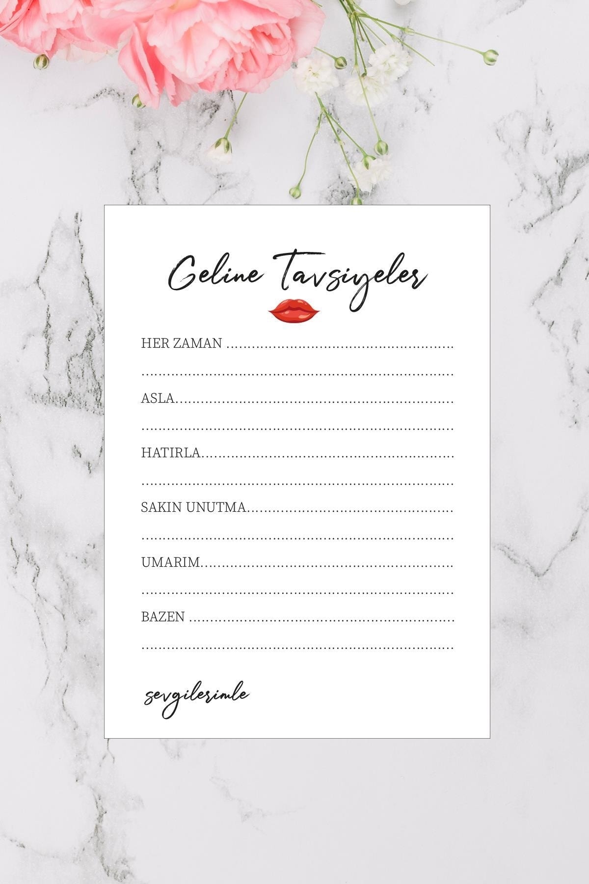 PEKSHOP Geline Tavsiyeler Kartı 5li Fiyatı, Yorumları - Trendyol