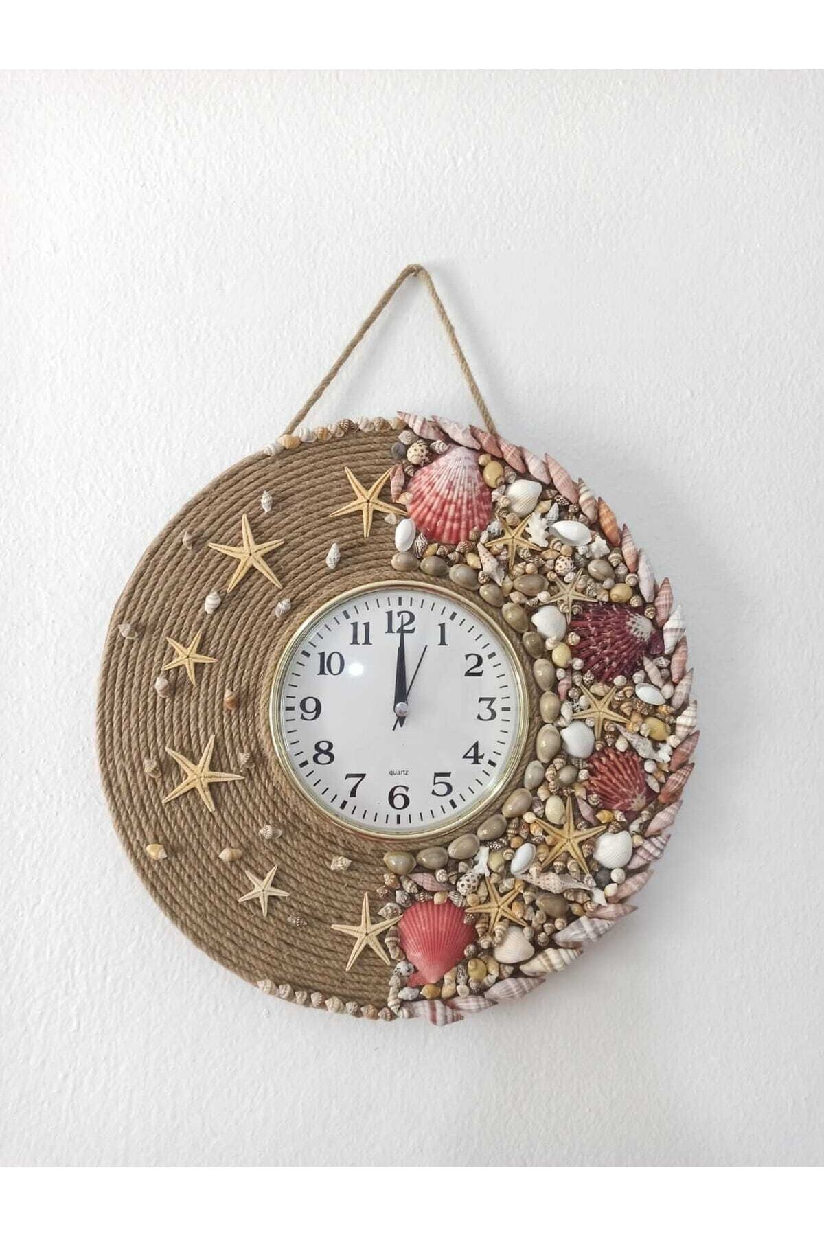 yasam öznar Doğal Deniz Kabuklu El Yapımı Duvar Saati - Fiyatı, Yorumları