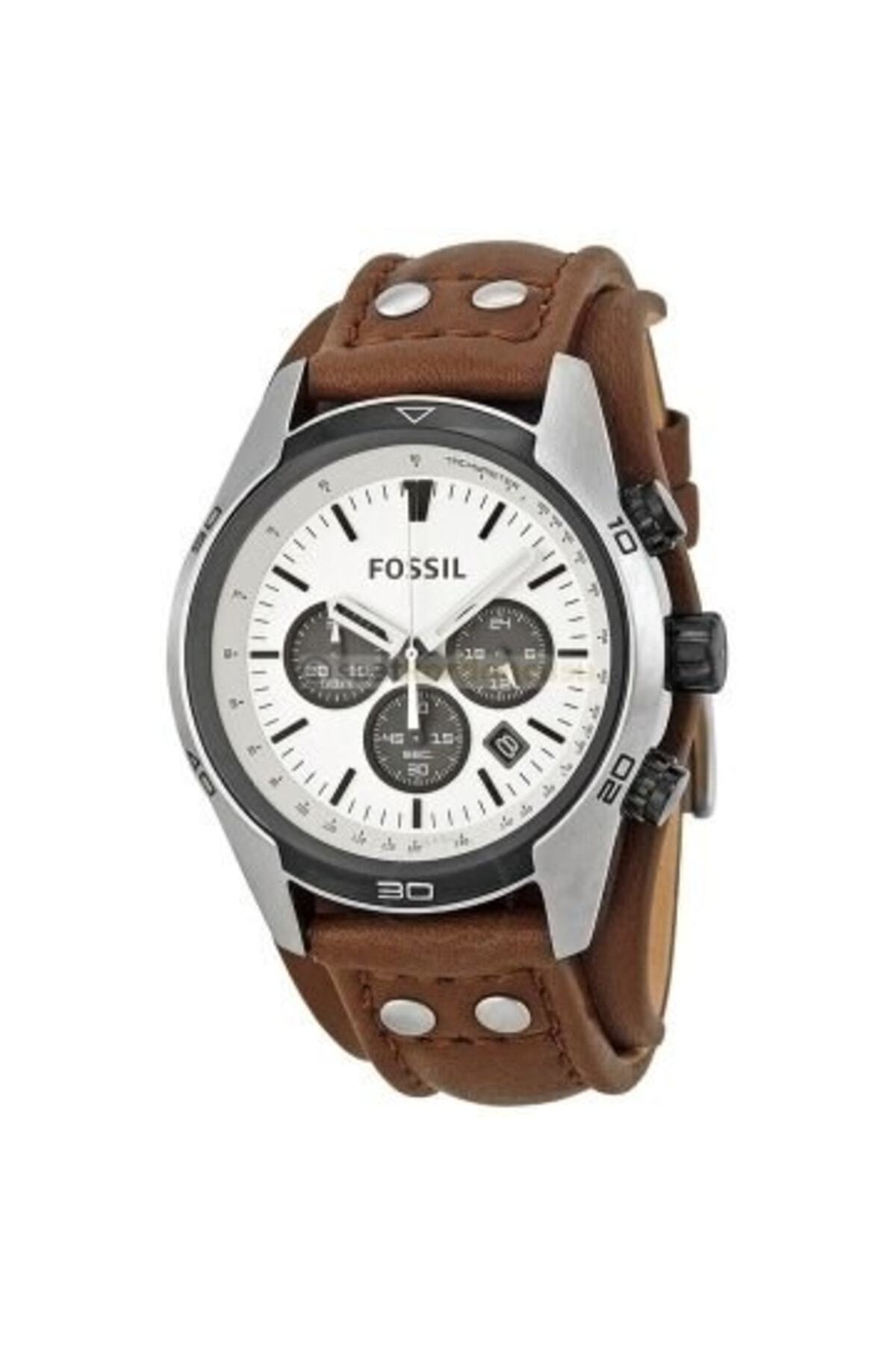 SAATKORDONCUSU Fossil Ch2890 Uyumlu Kahverenk Hakiki Deri Saat Kordonu ...