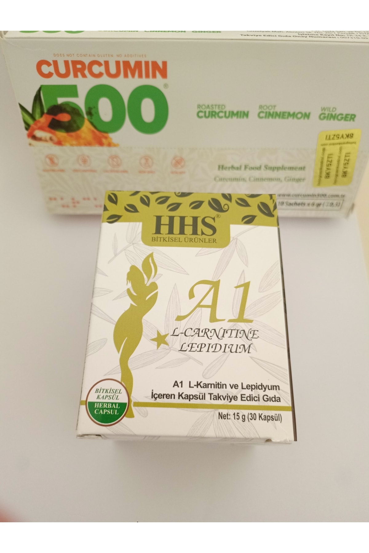 Curcumin Hhs A1 L-carnitine Lepidium Bitkisel 30 Kapsül A1 L-karnitin ...