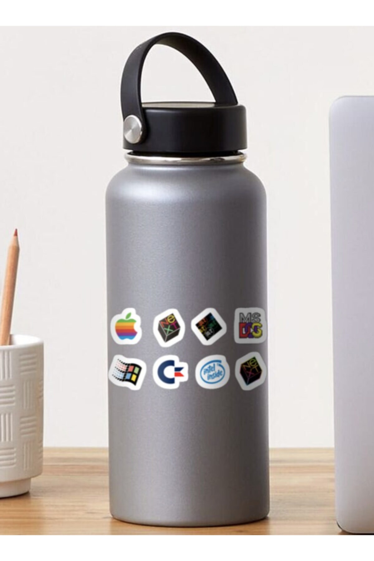 MiniPera Nostaljik Bilgisayar - Microsoft Özel Tasarımlı 15'li Sticker ...