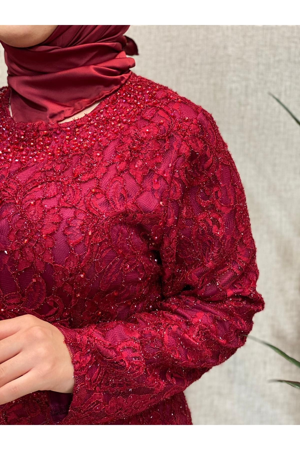 Butik büyük beden Kordena Dantel Abiye Fiyatı, Yorumları - Trendyol