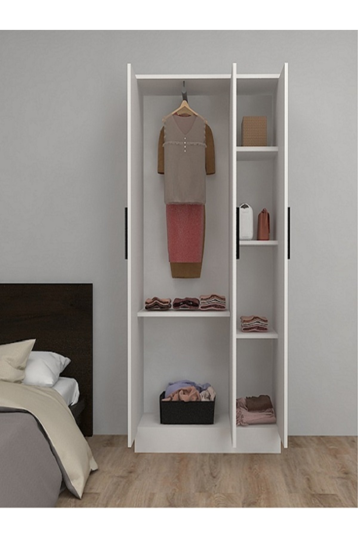 ABETE 3 Kapılı Gardırop (ELBİSE DOLABI-YÜKLÜK-KİLER) / Beyaz Fiyatı, Yorumları - Trendyol