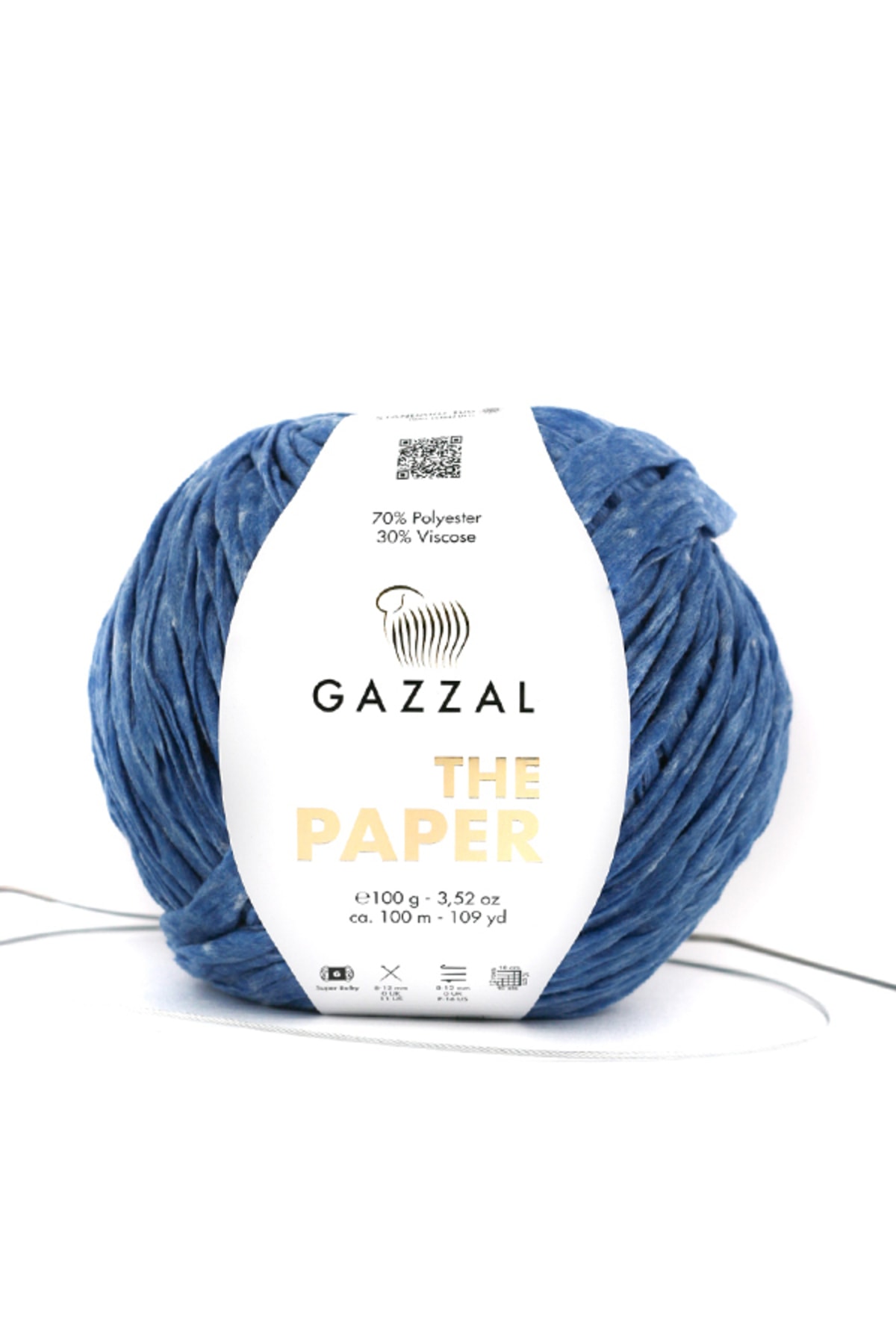 Gazzal The Paper Yumusak Kagıt Ip El Örgü Ipligi, 100 Gr, 100 Mt Taka ...