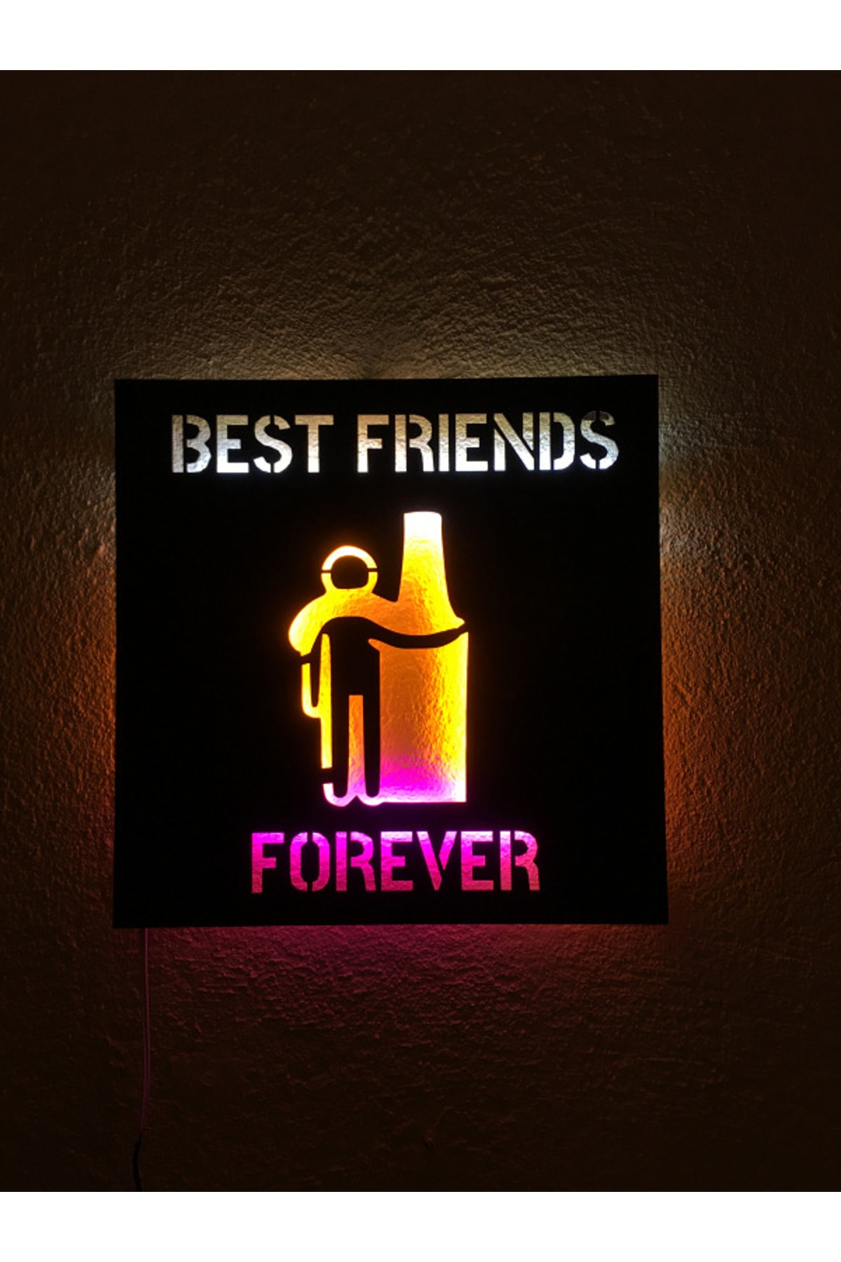 ÇAKRA Best Friends Led Işıklı Tablo Ahşap 50x40cm Fiyatı, Yorumları ...