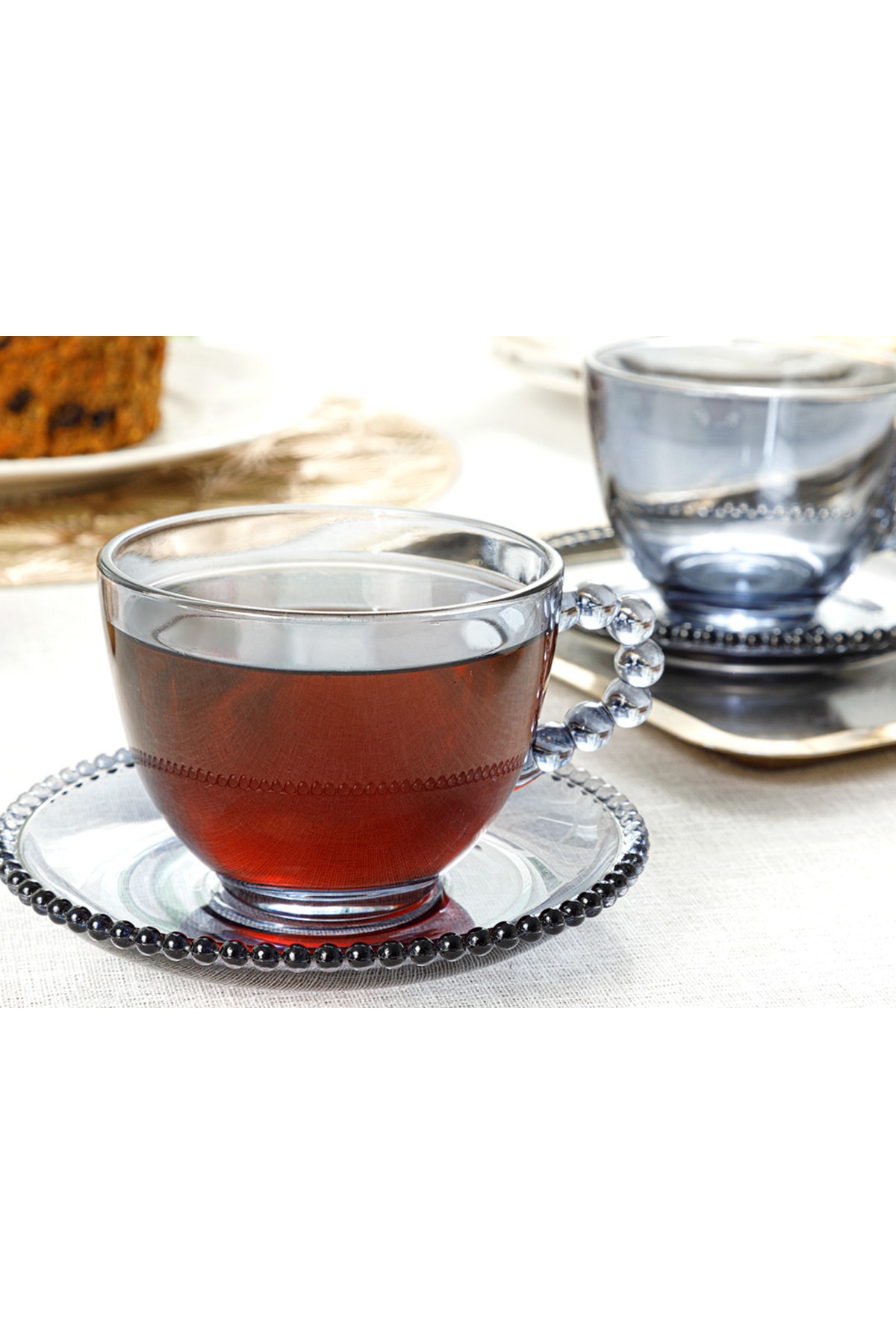 English Home Balon Sticl? Cu 2 Set Ce?tı De Ceaı 230 Ml Bleumarin ...