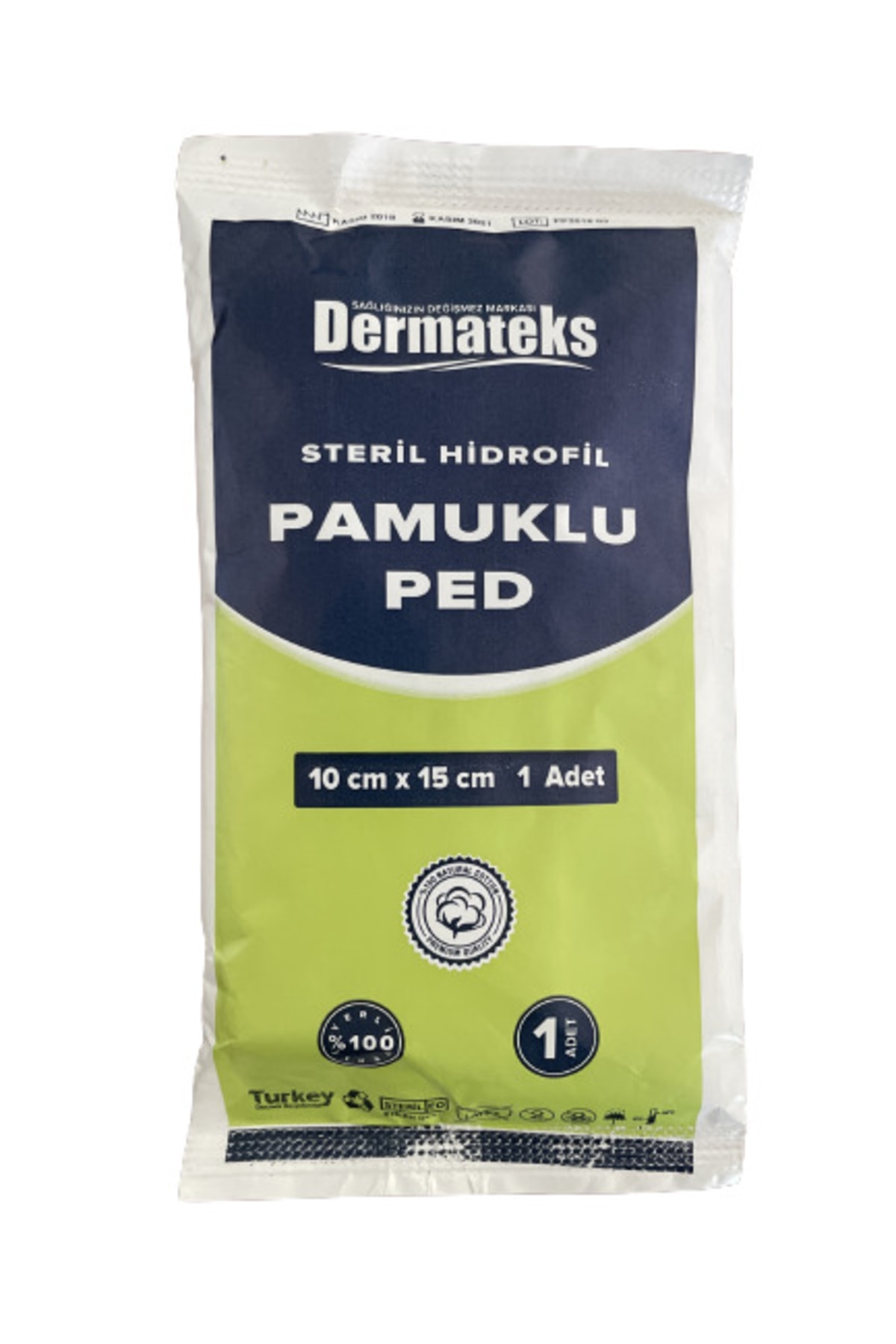 Dermateks Steril Hidrofil Pamuklu Ped 10 X 15 Cm Fiyatı, Yorumları ...