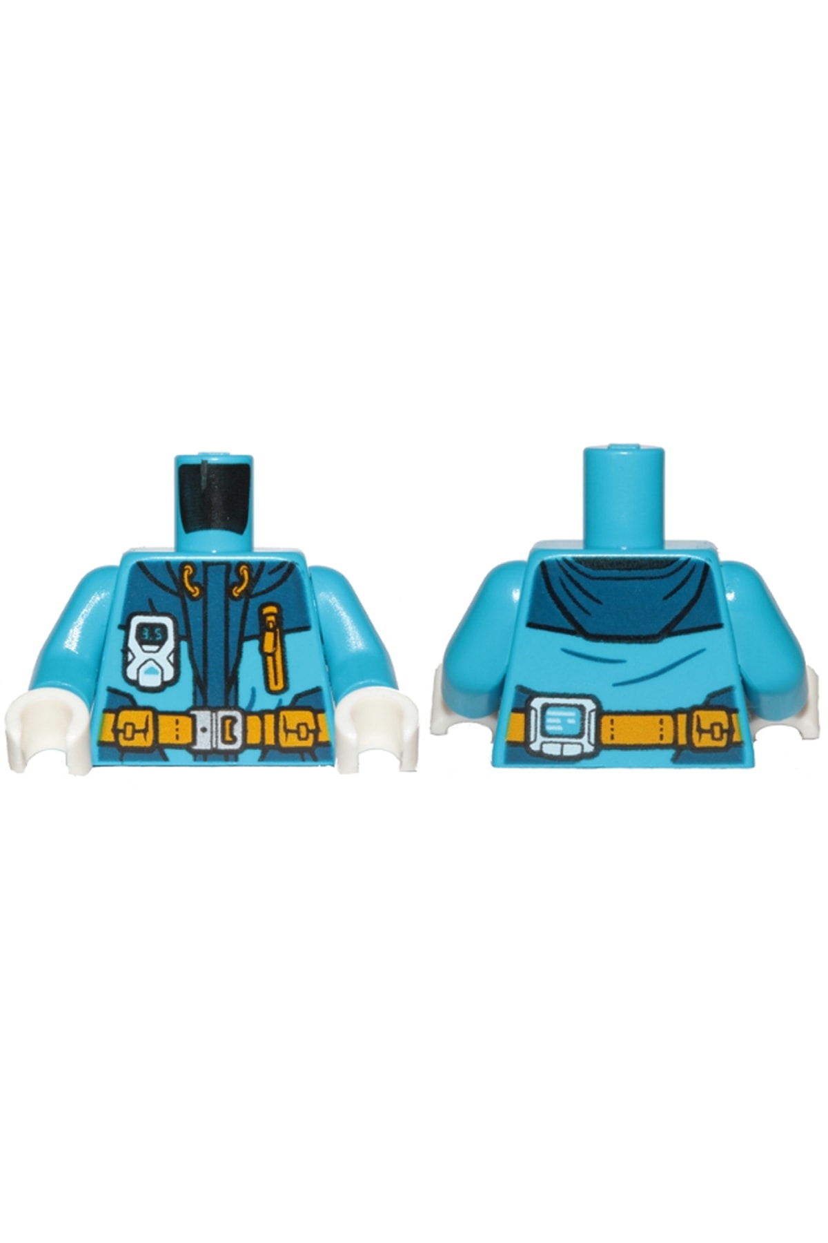 LEGO Original Moc Custom Mini Figure Mini Figure Body Torso Blue Snow ...