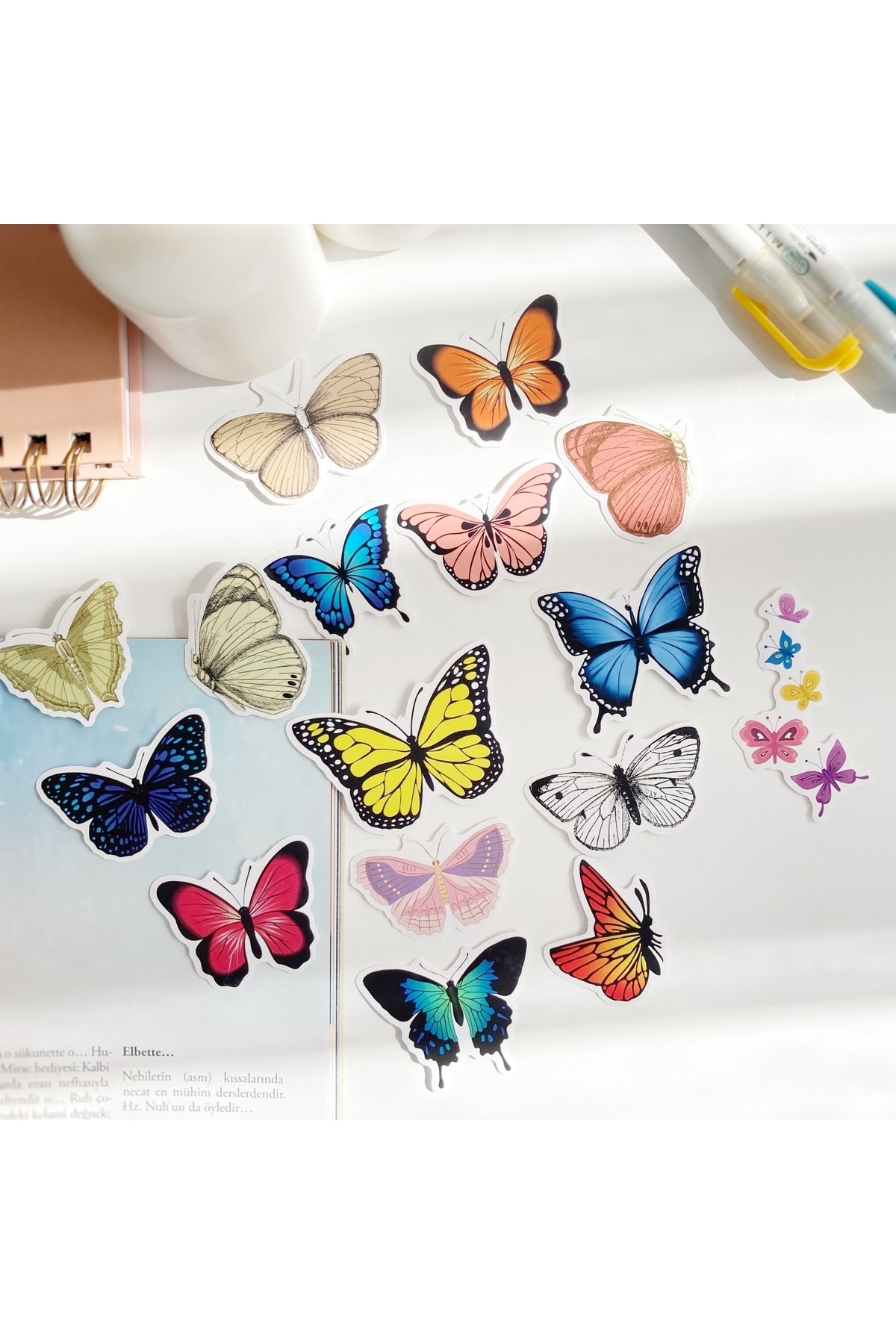 TREND Kelebek Sticker Seti -planlayıcı Ajanda Bullet Journala Uygun ...