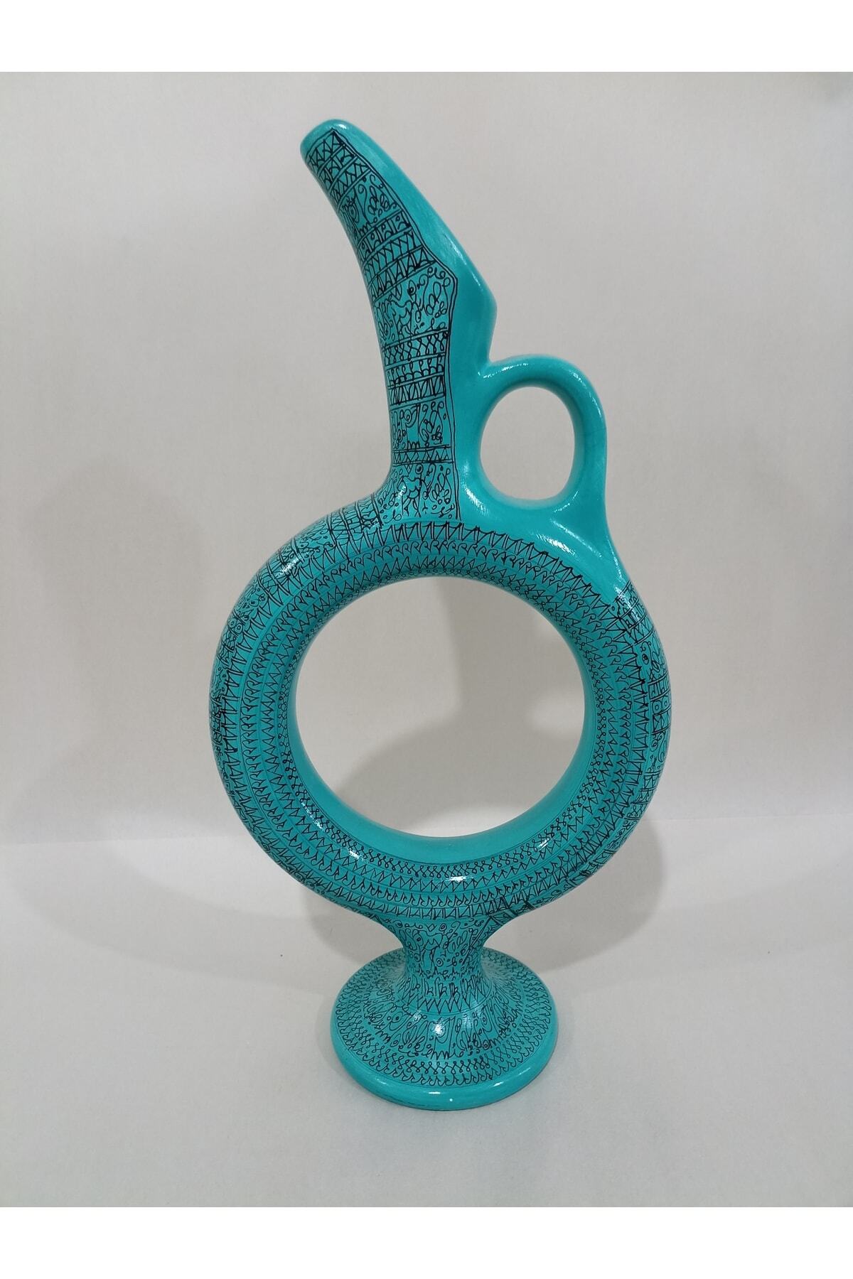 Evenez Osmanlı Seramik Halkalı Hitit Güneşi Şarap Testisi Fiyatı ...