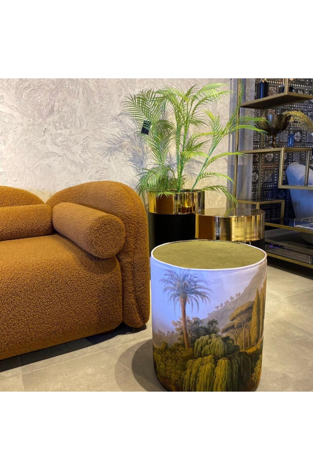 Adawall Yeşil Orman Manzaralı Puf (kumaşı Süettir. Uluslararası Solmama ...