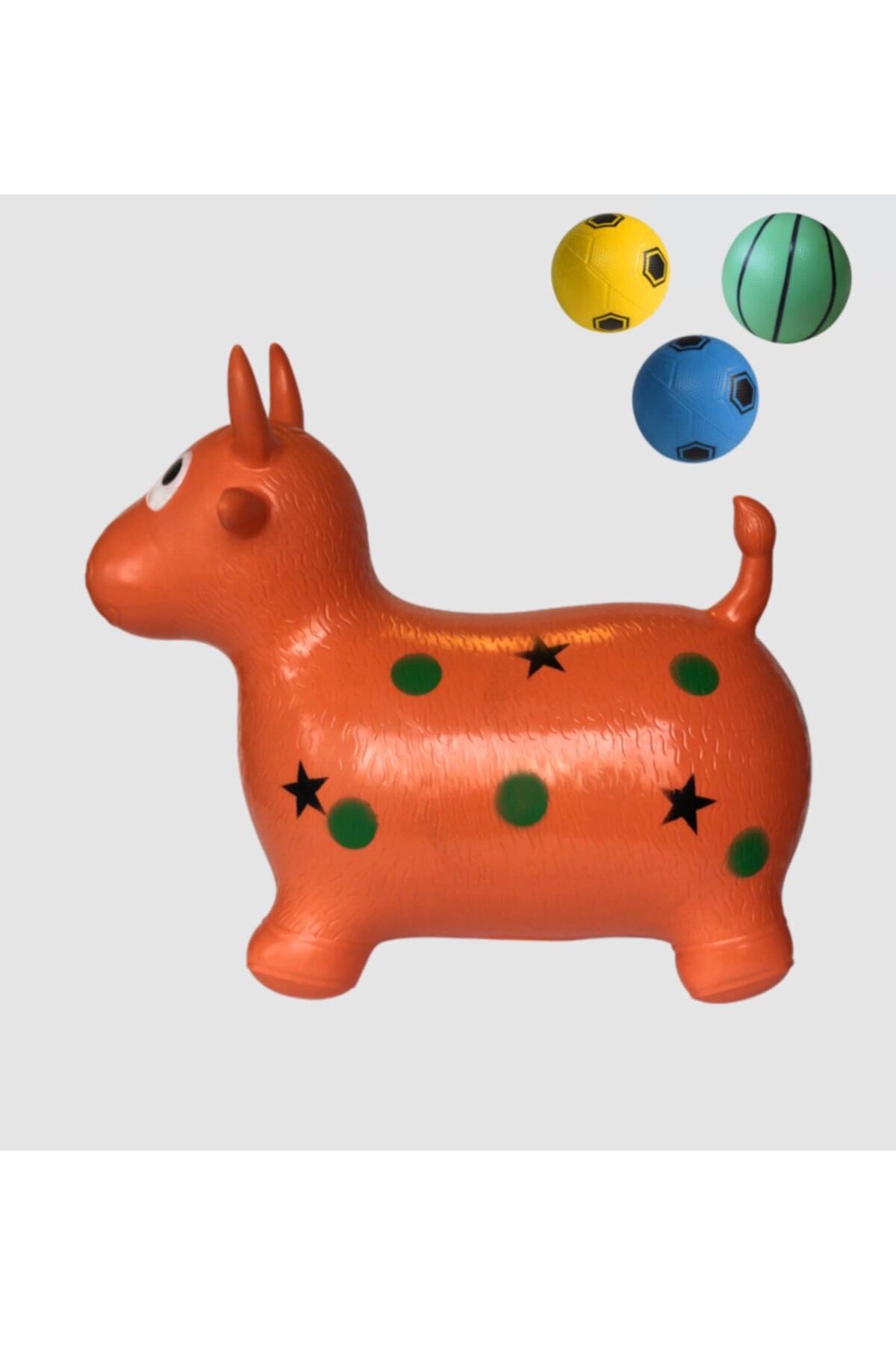 Azaklı Plastop Pompa Hediyeli Zıp Zıp Pilates Hayvanı Inek Cady Ve 3'lü ...