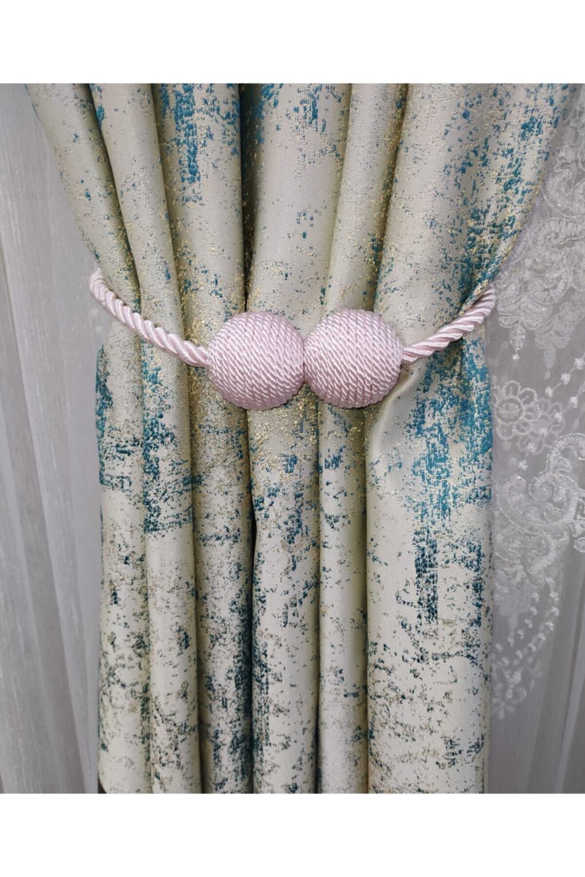 Şenay Perde Magnetic Curtain Collector Dusty Pink Color Braçol - Trendyol