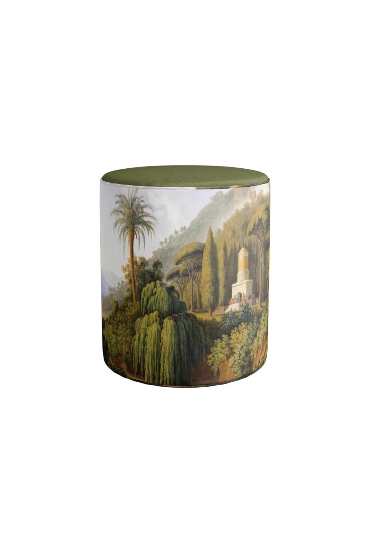 Adawall Yeşil Orman Manzaralı Puf (kumaşı Süettir. Uluslararası Solmama ...