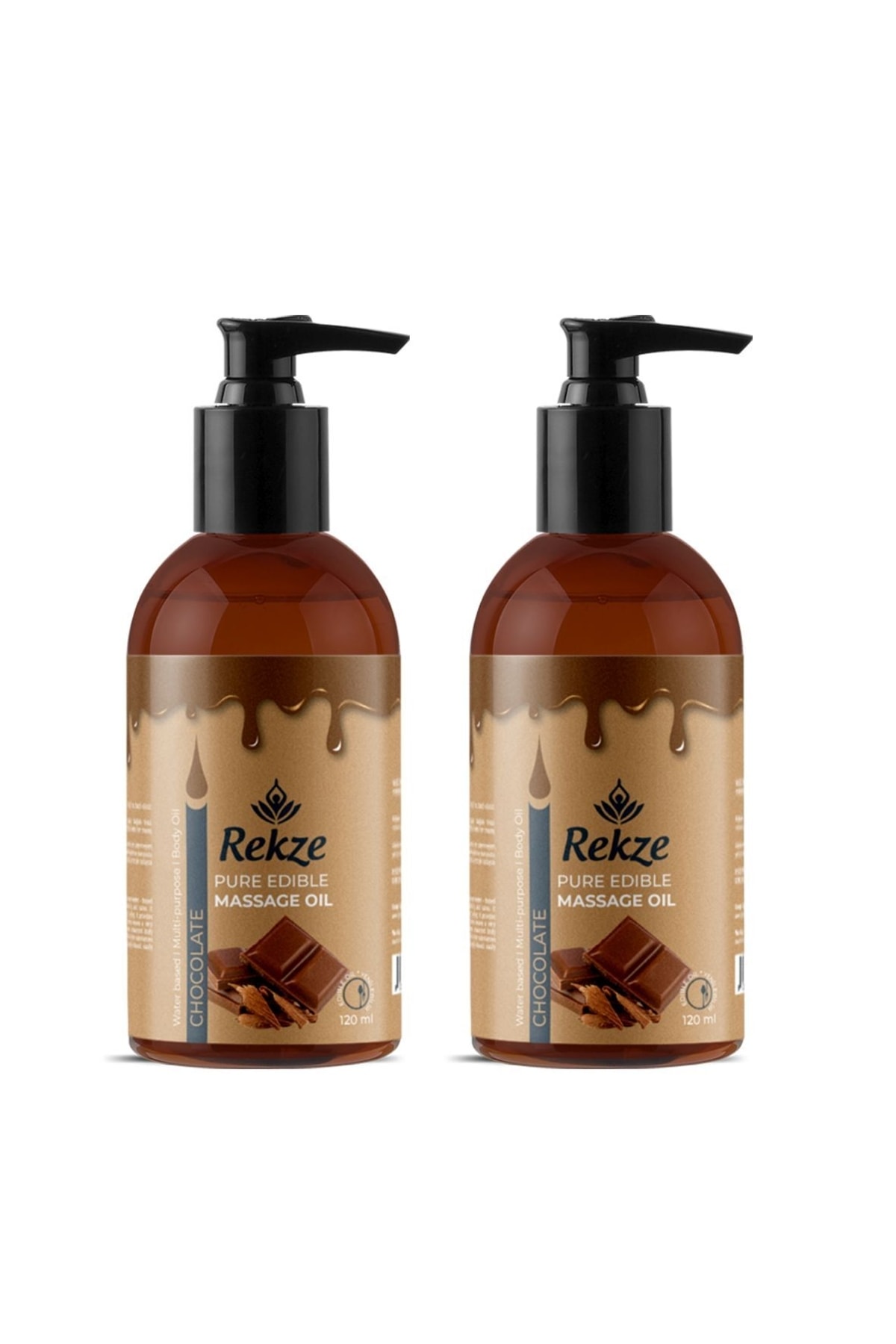 Rekze 2 Adet Hologramlı Chocolate Erotic Massage Oil 1 Kokulu Erotik ...