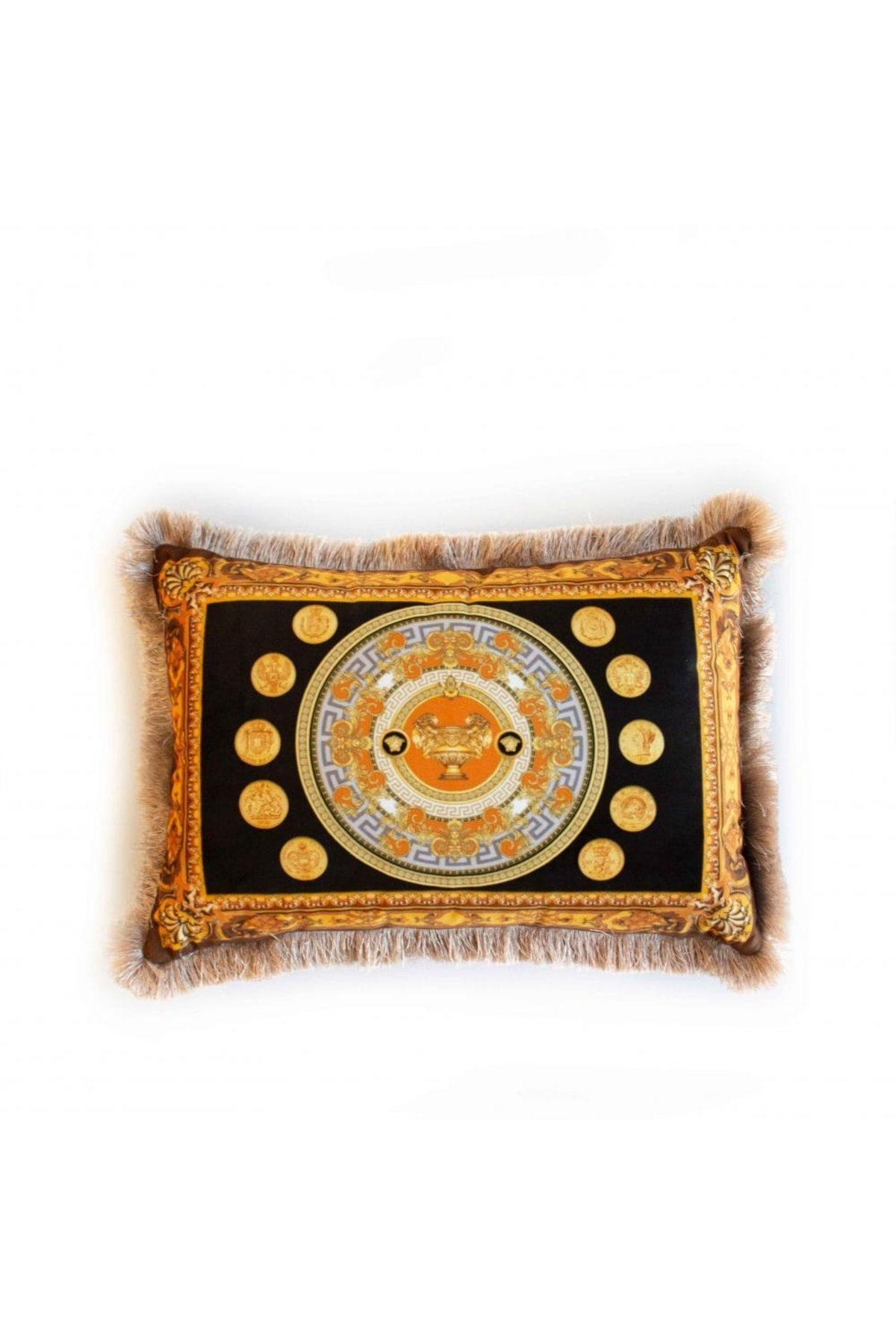 Adawall Barok Tarzı Kadife Yastık/kırlent - (DOLGU BONCUK ELYAF ...