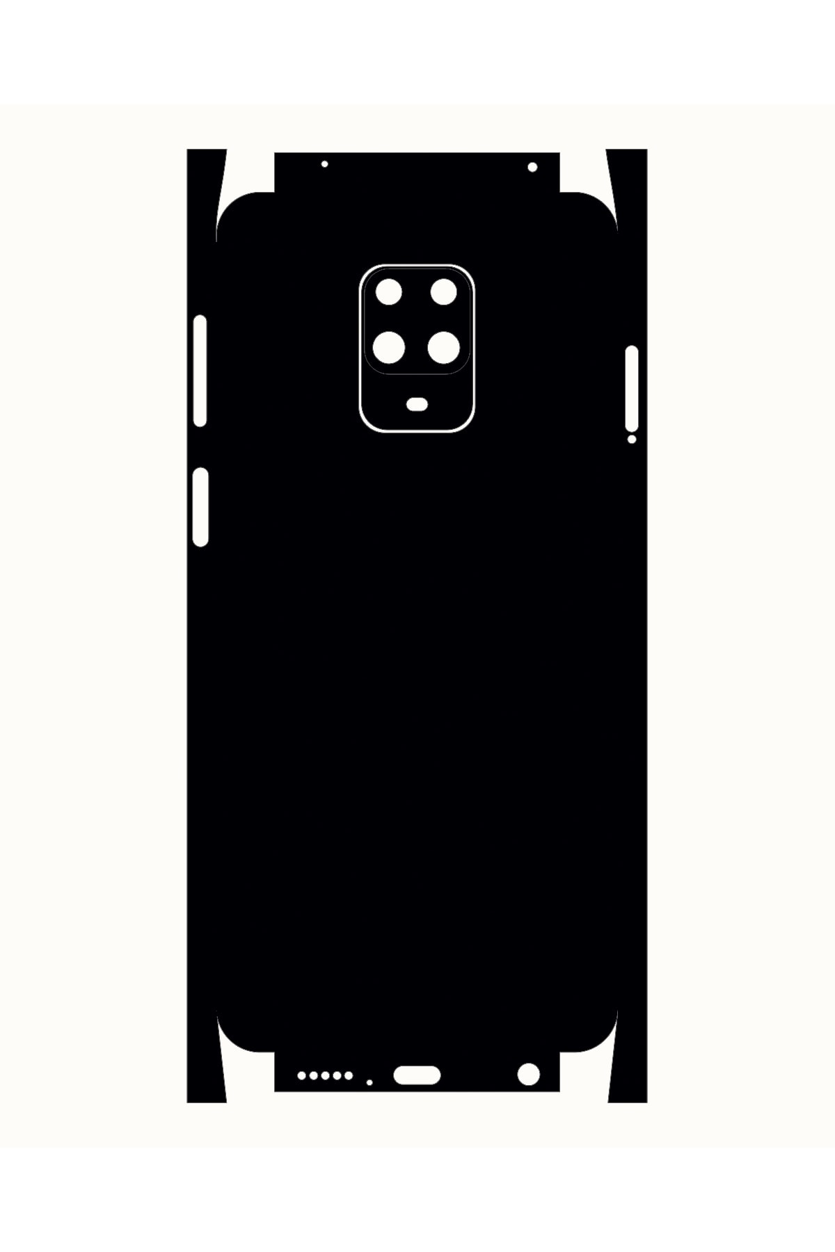 NANOSPACE Xiaomi Redmi Note 9 Pro Telefon Kaplaması Full Cover 3m ...