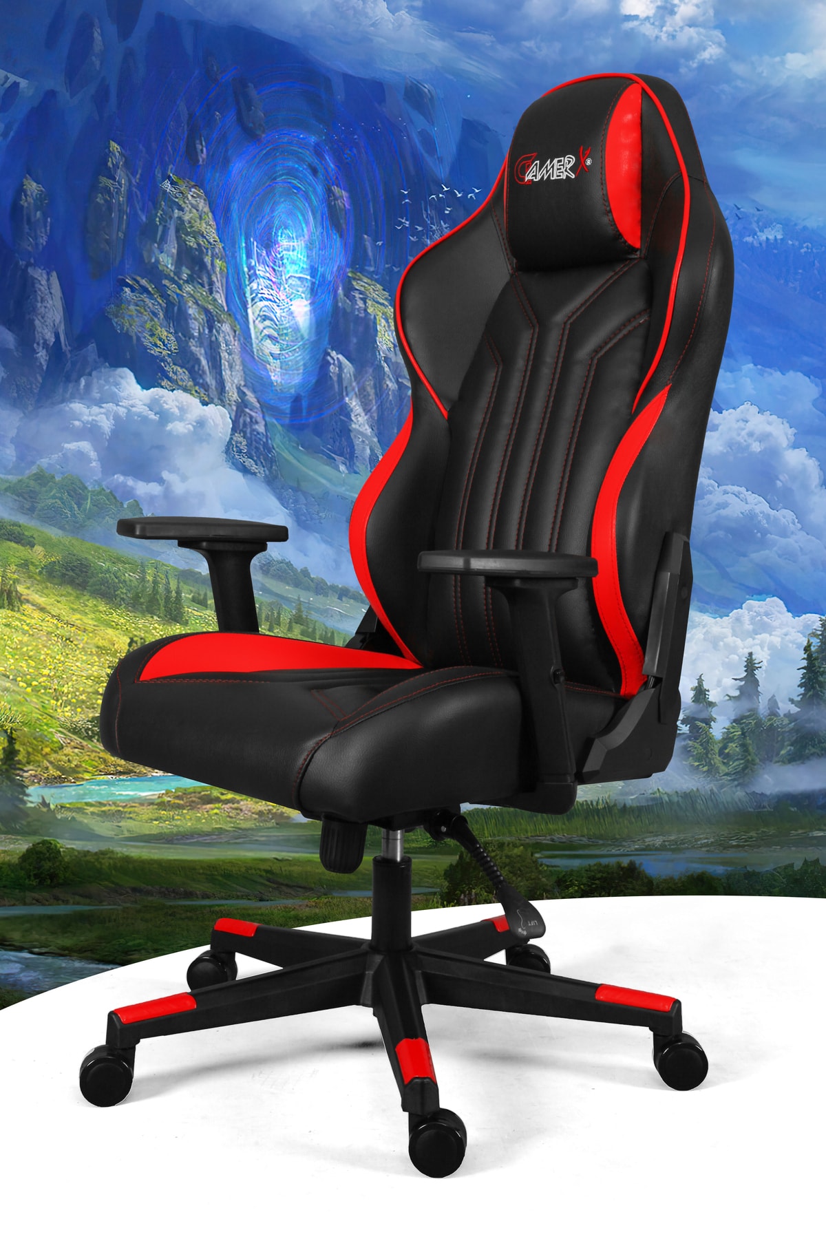 GAMER-X Cerberus Kırmızı Oyuncu Koltuğu - Fiyatı, Yorumları