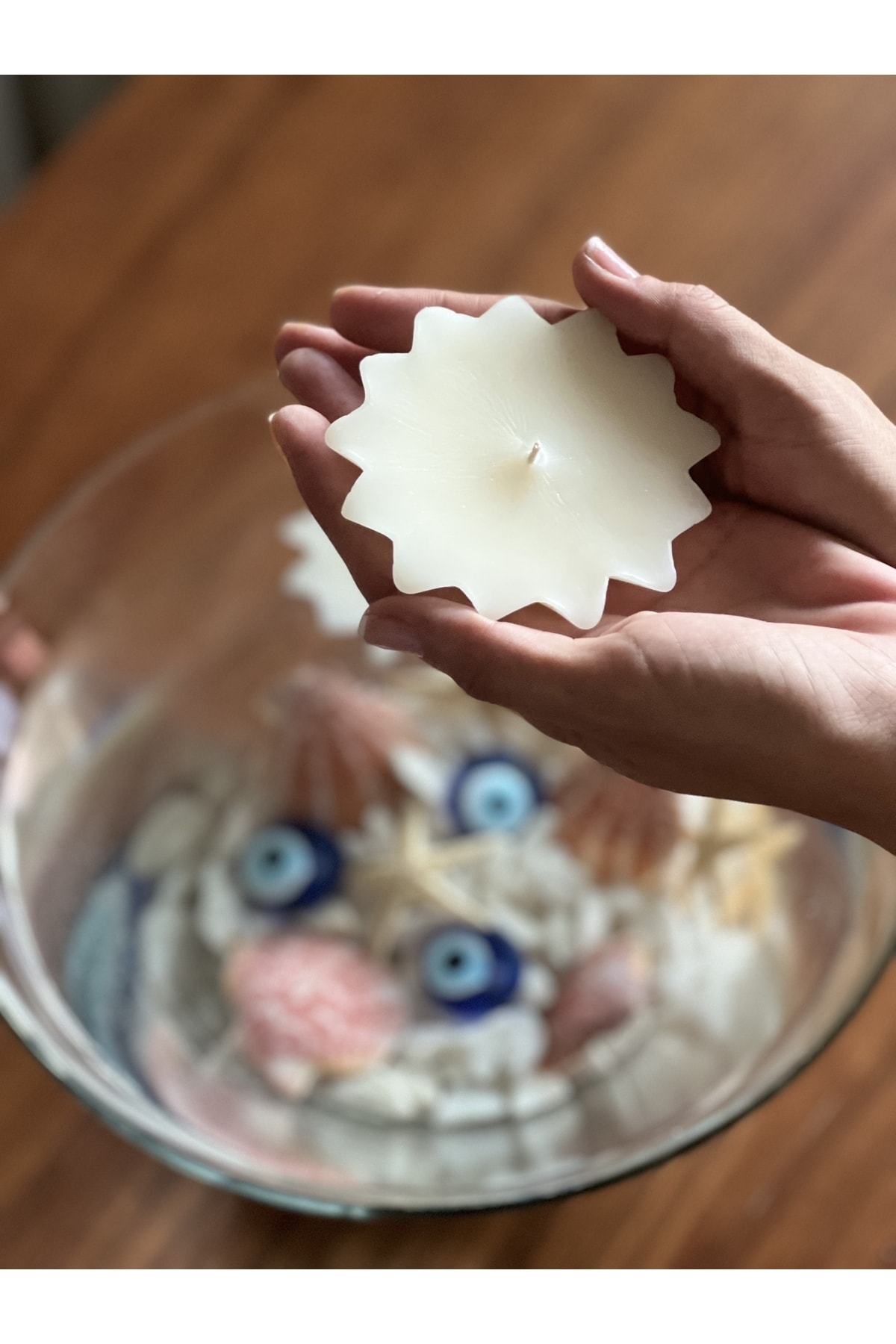 Luz&Brillante 4 Adet Beyaz Yüzen Mum, Kokulu Büyük Yüzen Mum - Fiyatı ...