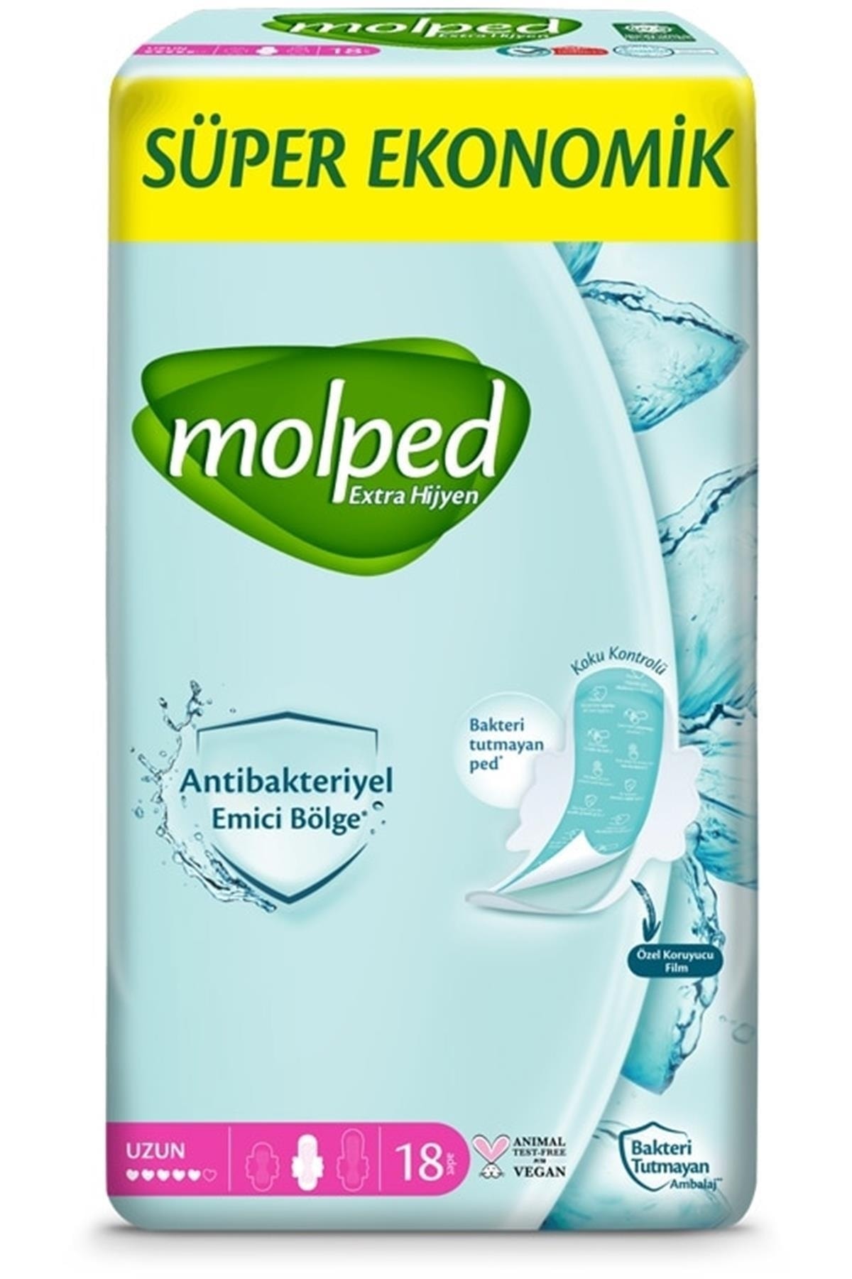 Molped Extra Hijyen Uzun Süper Ekonomik Ped 18 Li Fiyatı, Yorumları ...