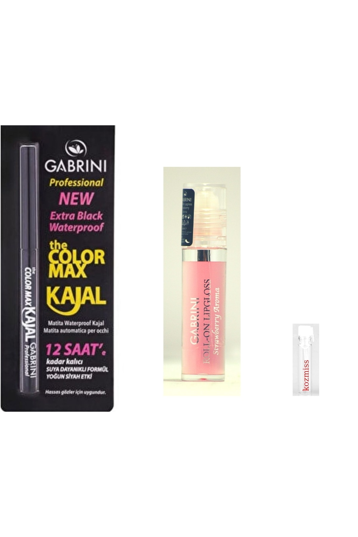 Gabrini Waterproof Eye Pencil + Lipgloss - Trendyol