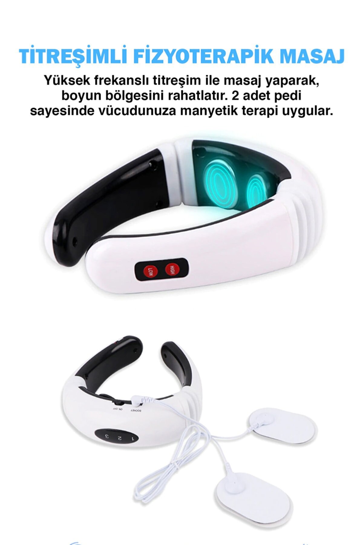 OBRAX Akıllı Boyun Masaj Aleti Isıtmalı Titreşimli Boyun Omuz Sırt Ve ...