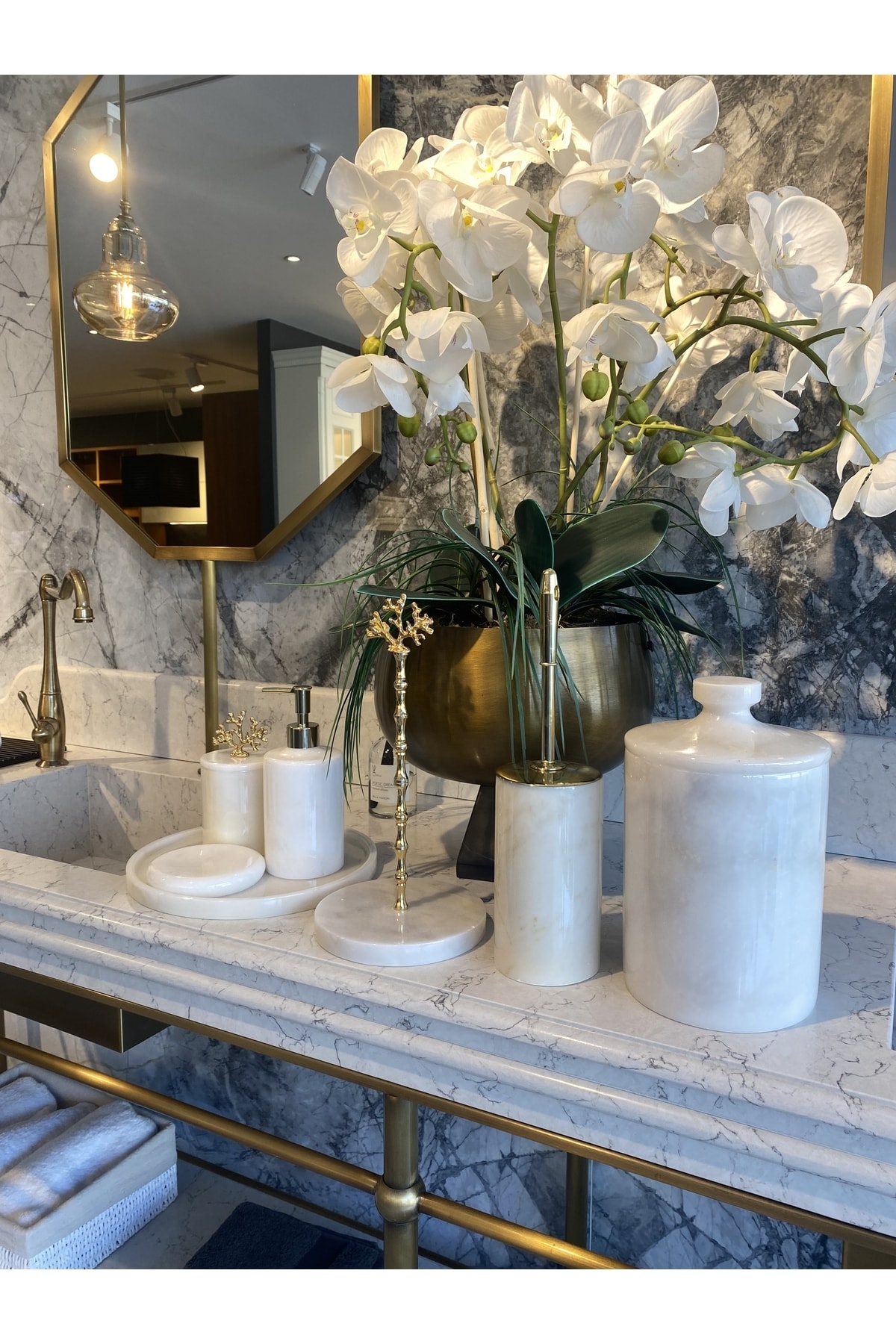 Infinity House Design Leydi Mermer 8’li Banyo Takımı Fiyatı, Yorumları ...