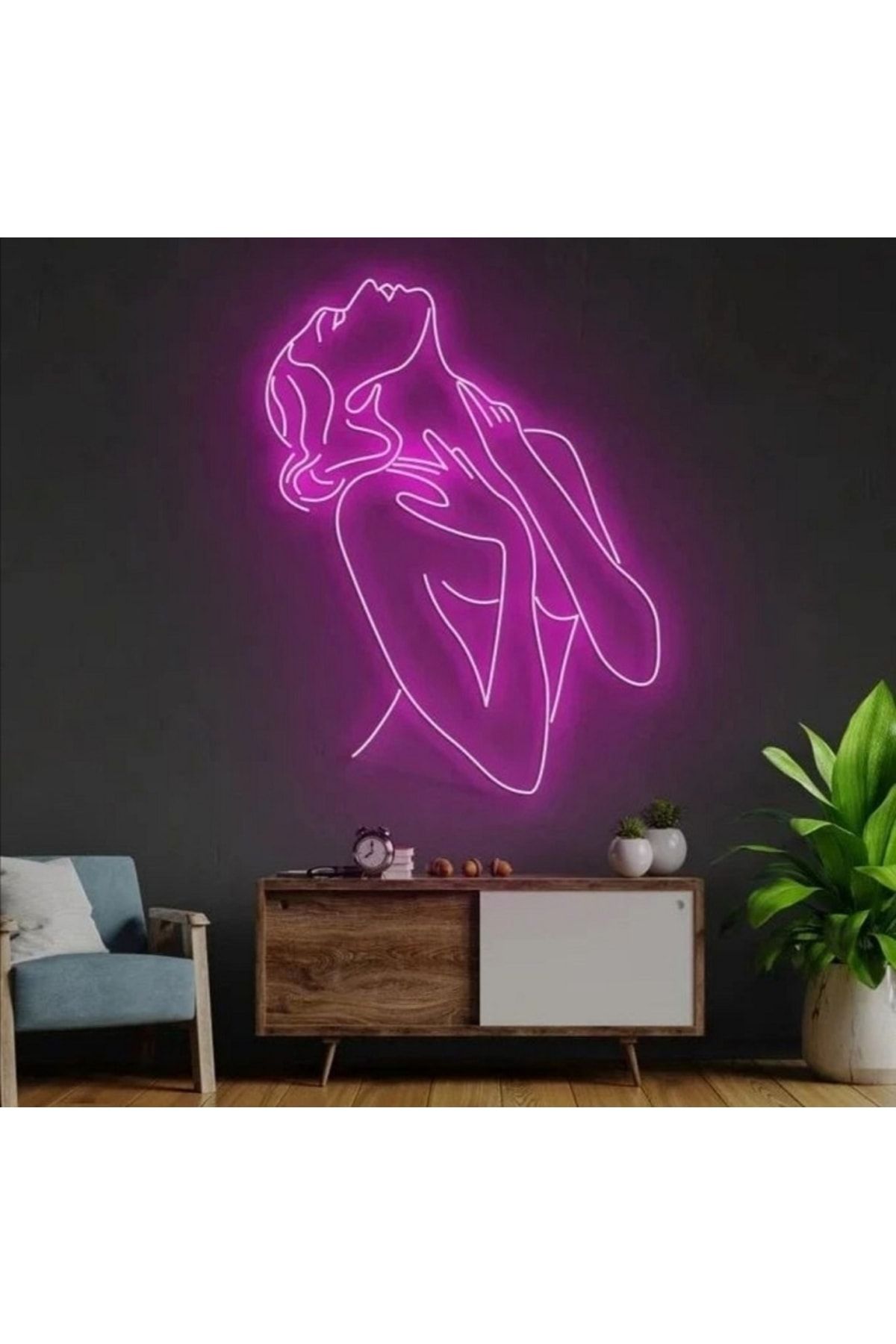 Smİle Concept Woman Kadın Neon Led Dekoratif Duvar Yazısı