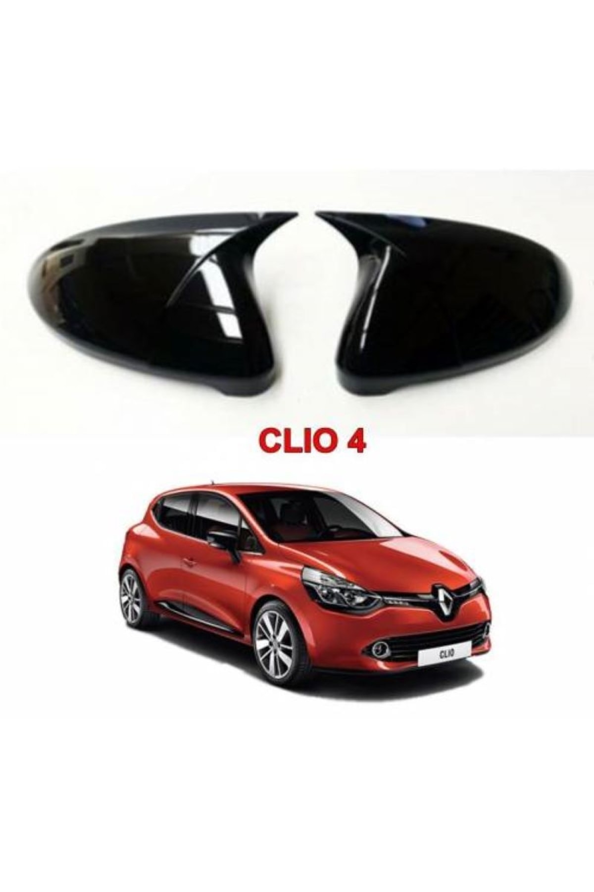 e otomarket Renault Clio 4 Batman Yarasa Ayna Kapağı Piano Black 2012 ...