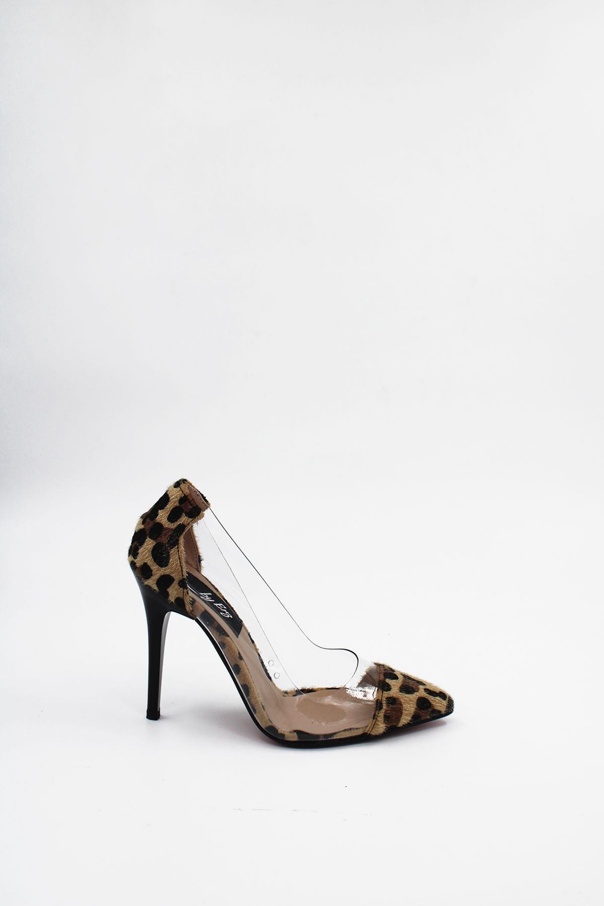 ByErz Kadın Leopar Ayakkabı