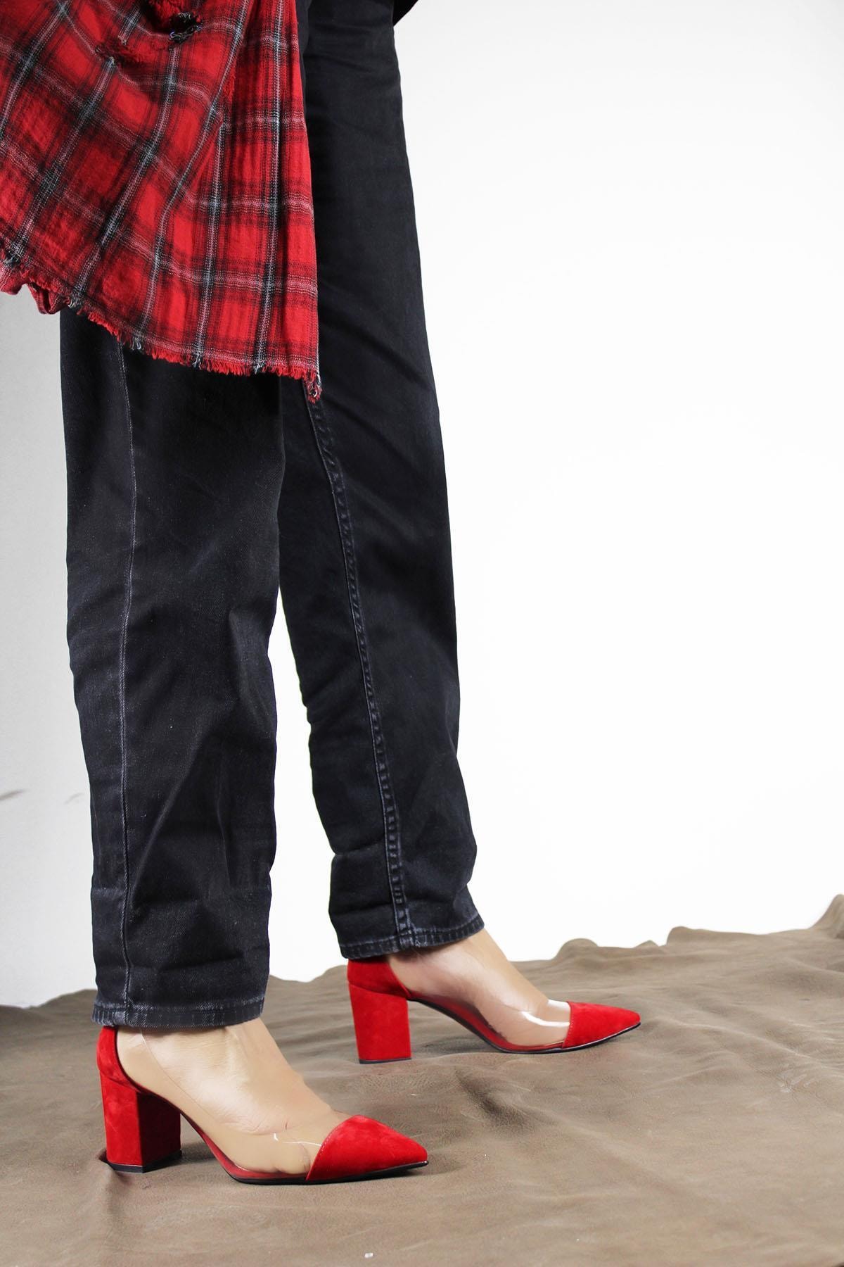 ByErz Kadın Kırmızı Ayakkabı