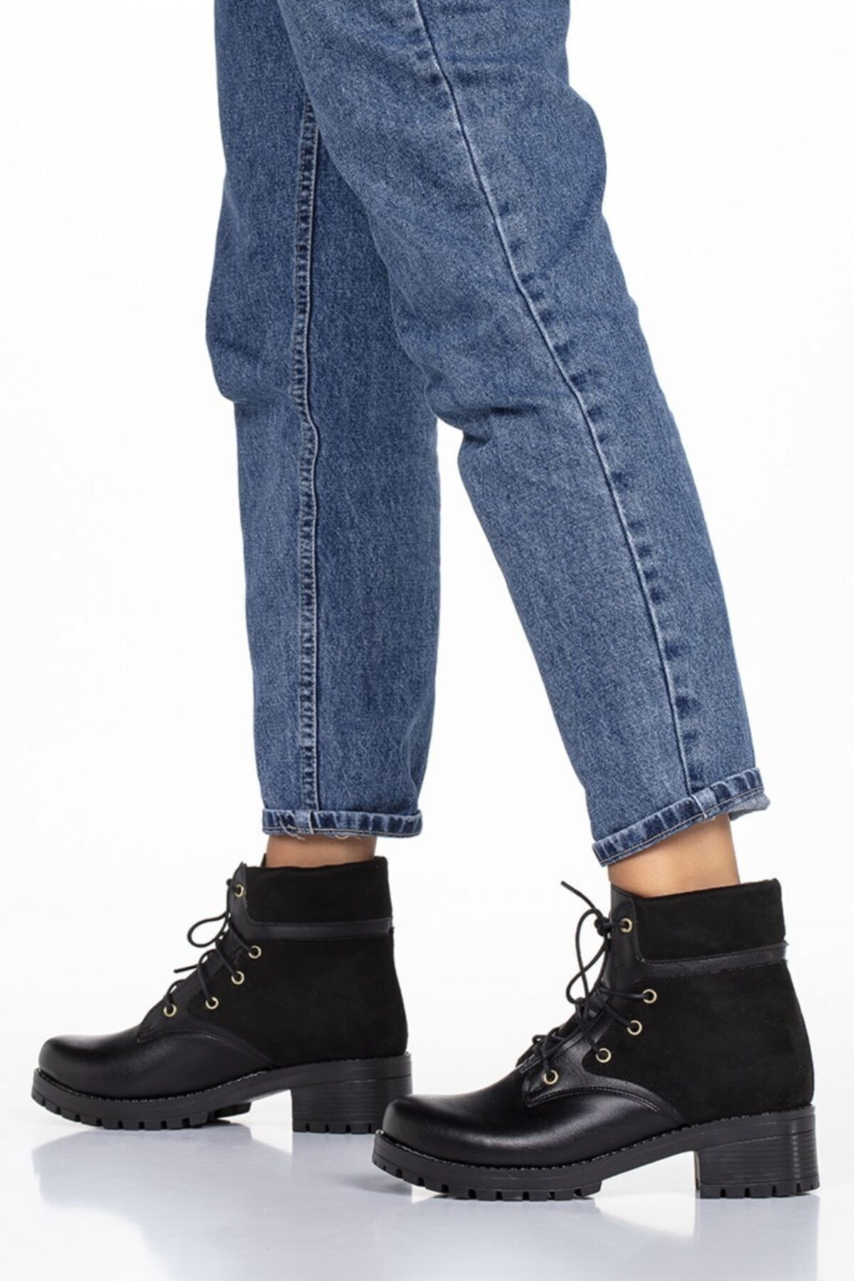 ZENNESHOES siyah deri bot