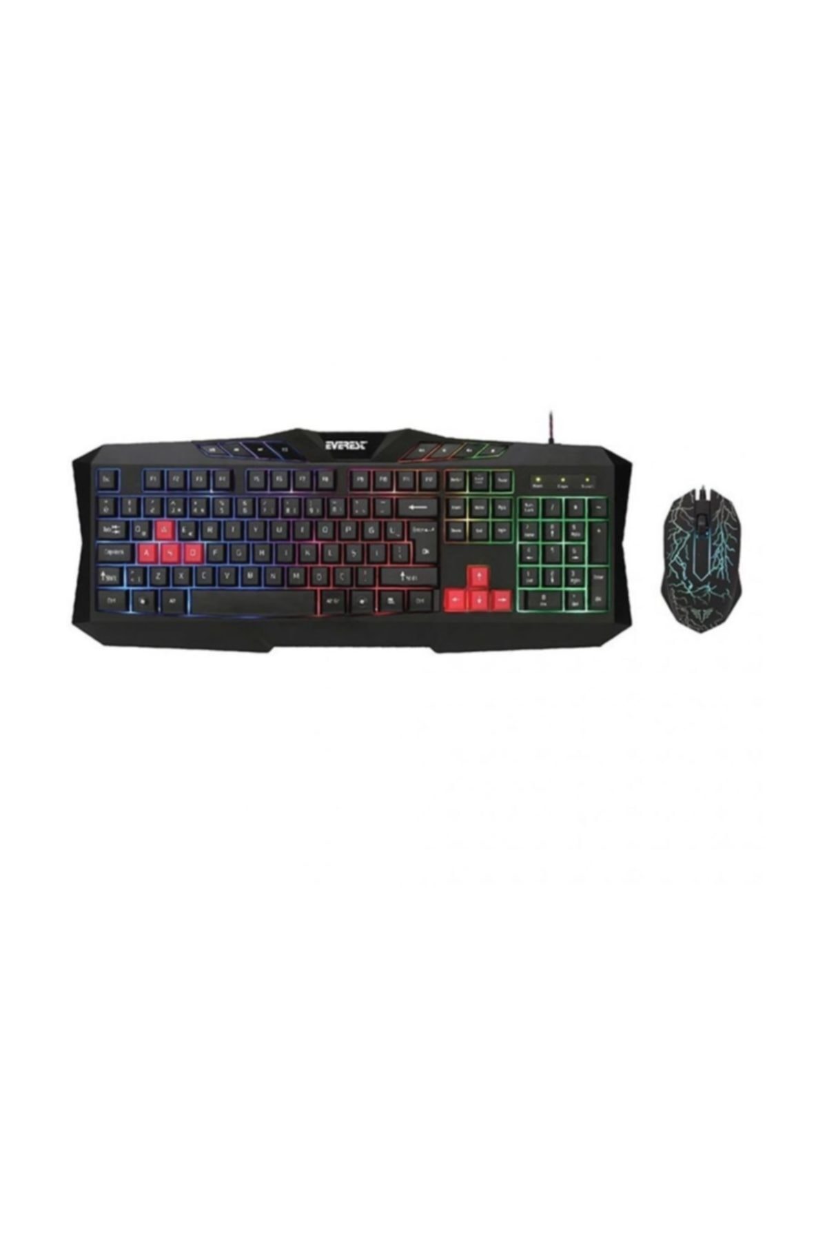 Everest KMX-88 USB Kablolu Siyah Gaming Q Klavye+ Mouse Set Everest KMX-88 USB Kablolu Siyah Gaming Q Klavye+ Mouse Set