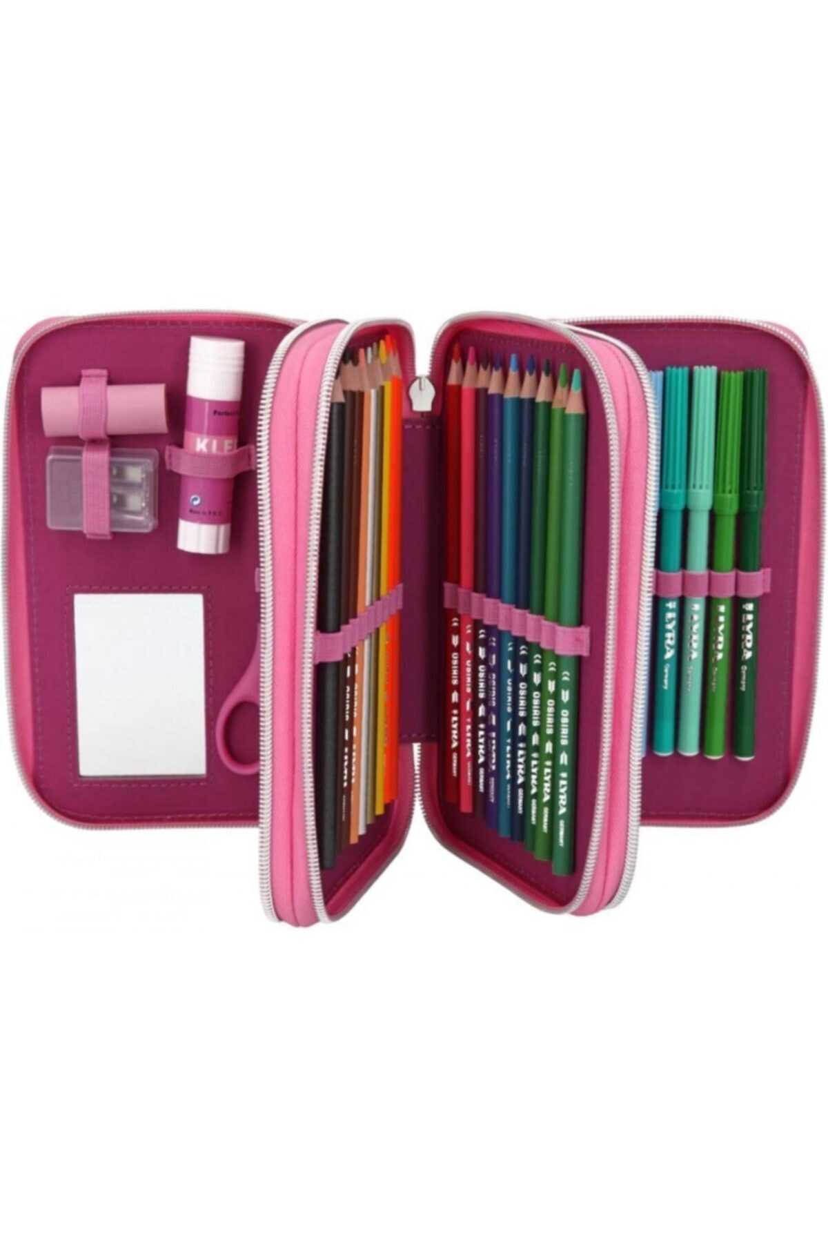 Top Model Filled Triple Pencil Case Cherry Bomb Holo 3 Katlı Dolu Kalem ...