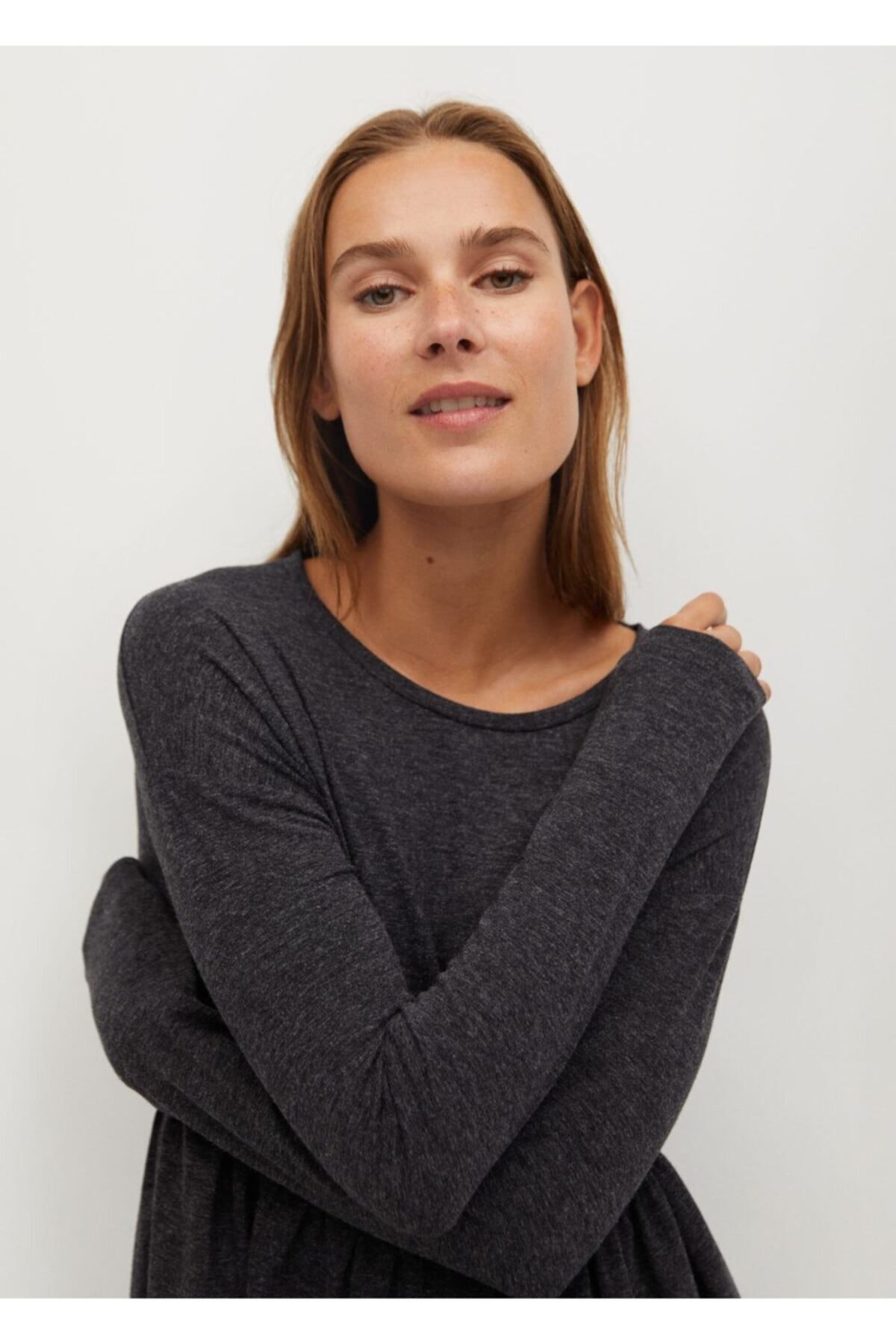 MANGO Kadın Koyu Eflatun Rengi T-Shirt 77927883 - Fiyatı, Yorumları