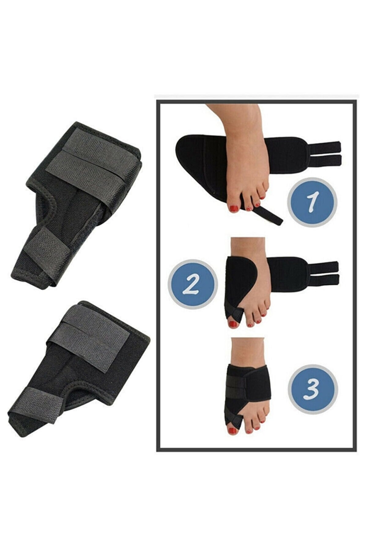 Ankaflex 1 Çift Ayak Baş Parmak Ateli Medikal Ortopedik Halluks Valgus ...