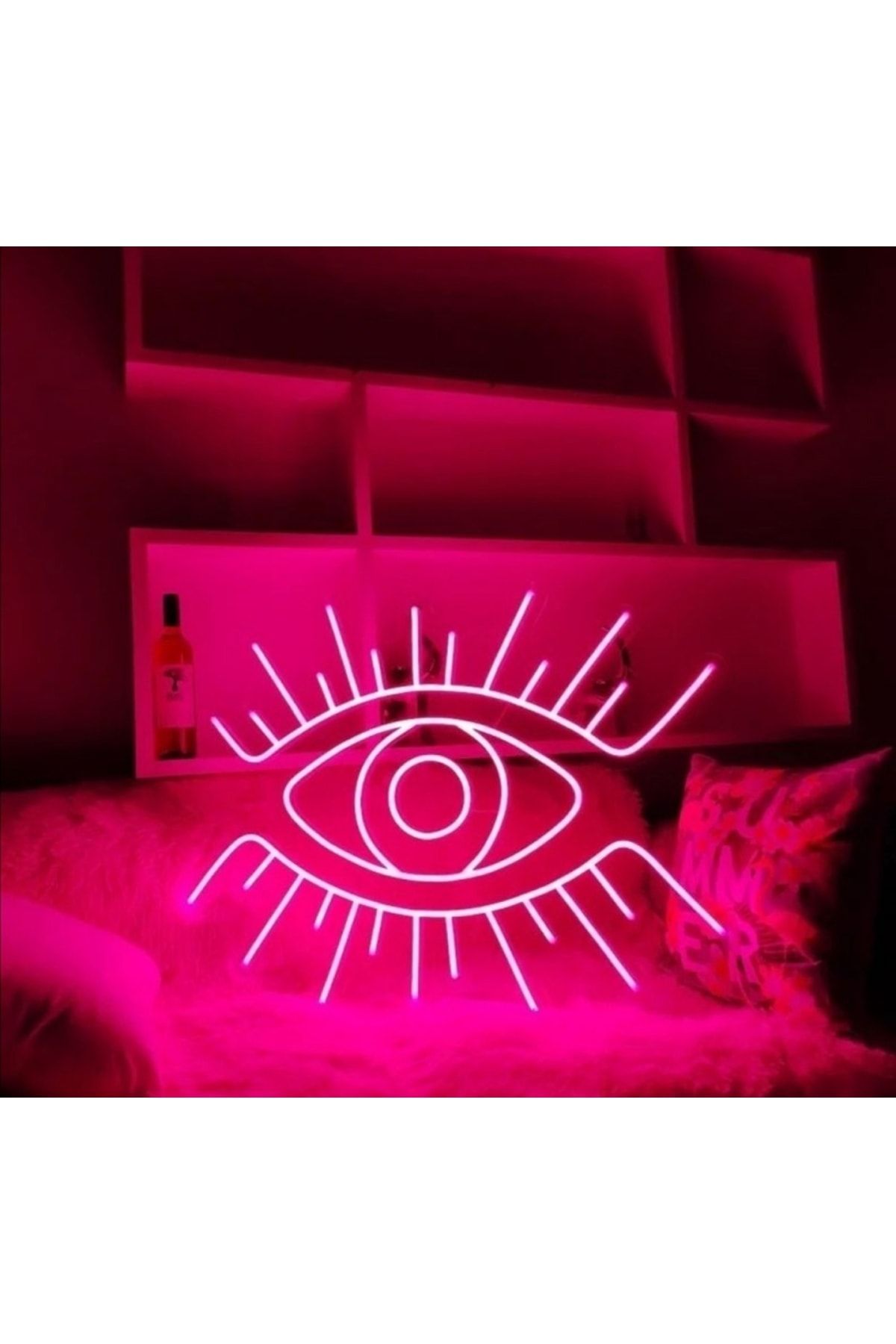 Smİle Concept Göz Eye Neon Led Dekoratif Duvar Yazısı Tabelası