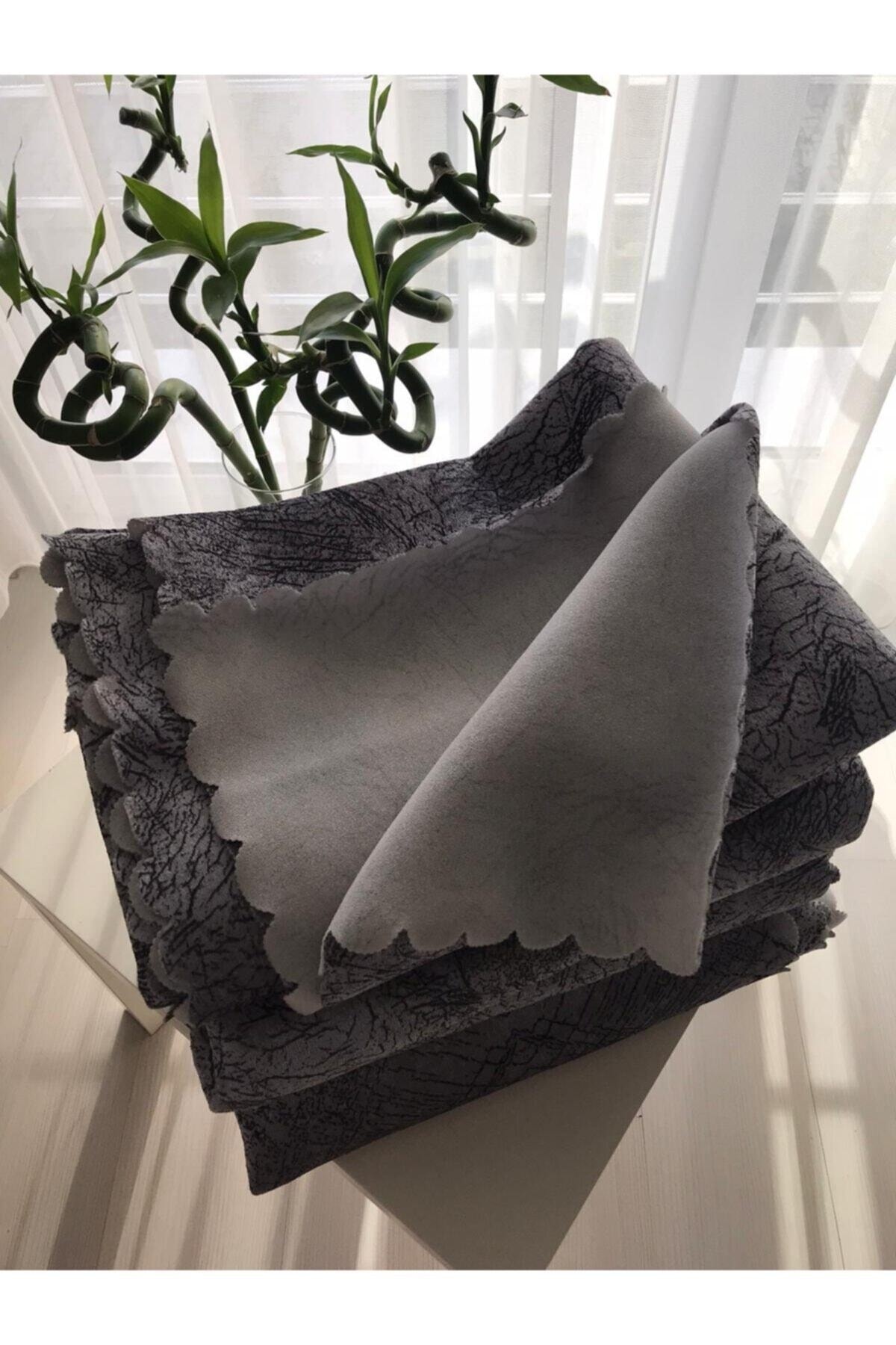 KARAHANLI Damar Desen İnce Kaymaz Süngerli Kanepe Koltuk Örtüsü Füme ...