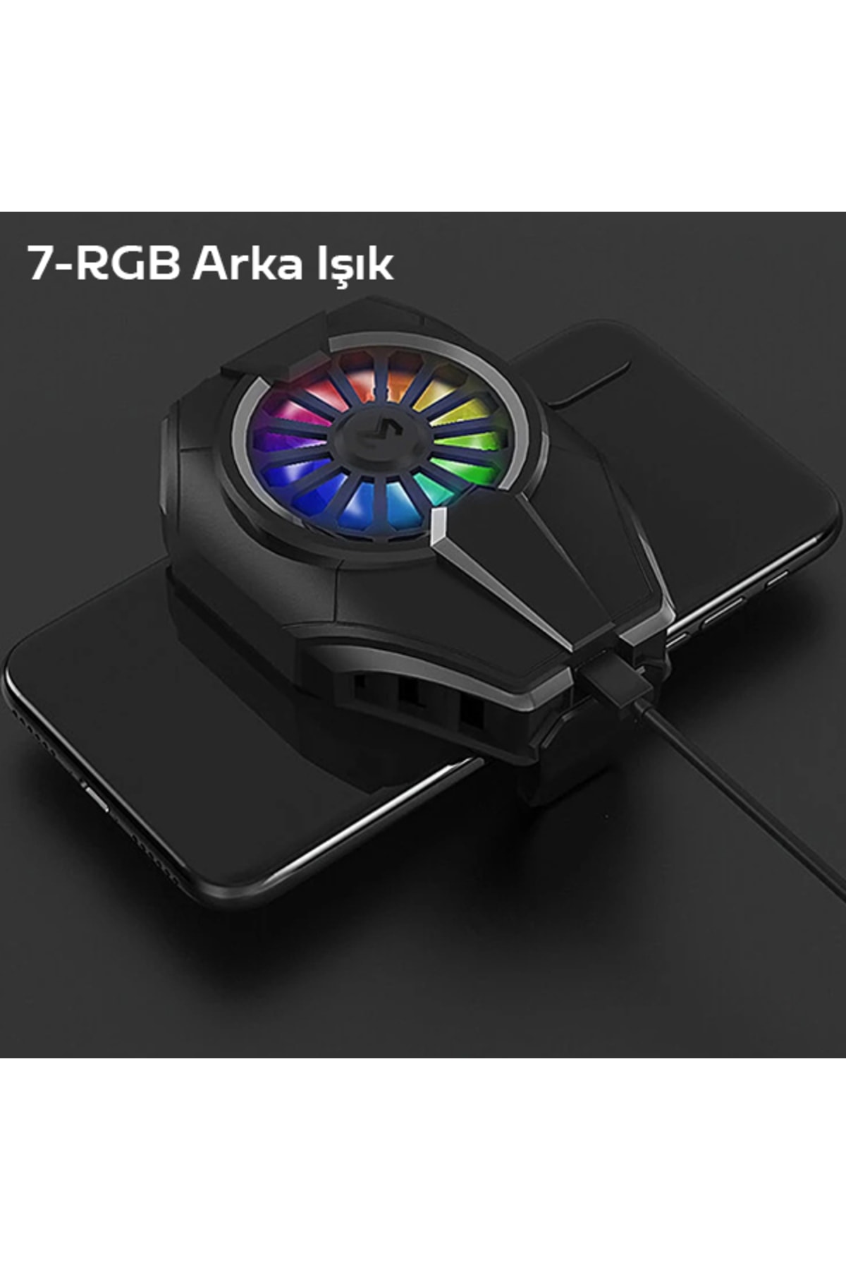 Memo Dl06 Rgb Led Cep Telefon Soğutma Fanı Radyatör Soğutucu Siyah ...