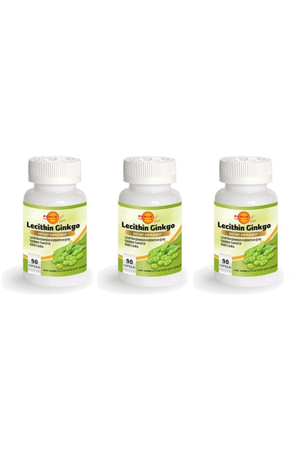 Force Nutrition Lesitin Ginkgo Biloba Koenzym Q10 90 Kapsül 3 Kutu ...