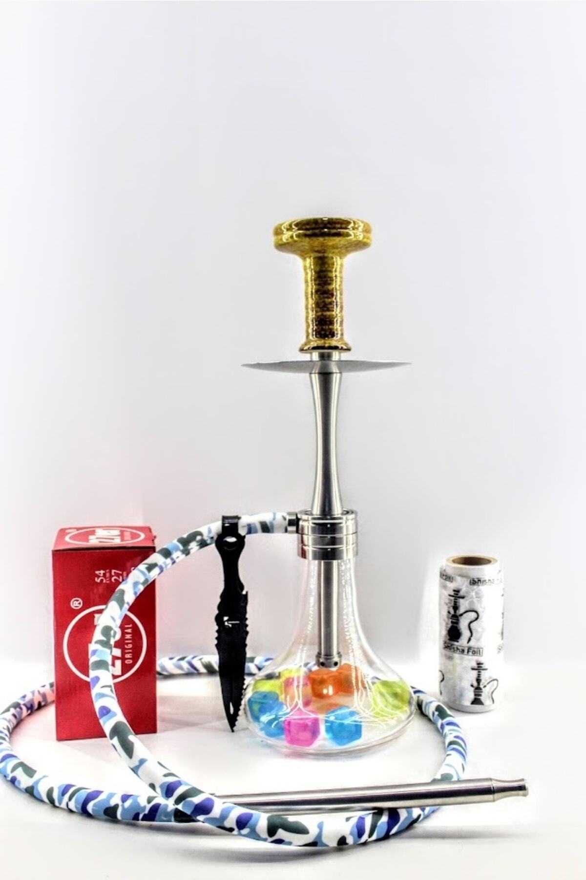 GökkuşağıTicaret Tamamen Çelik Nargile Takımı (1 Kg Escape Kömür +özel ...