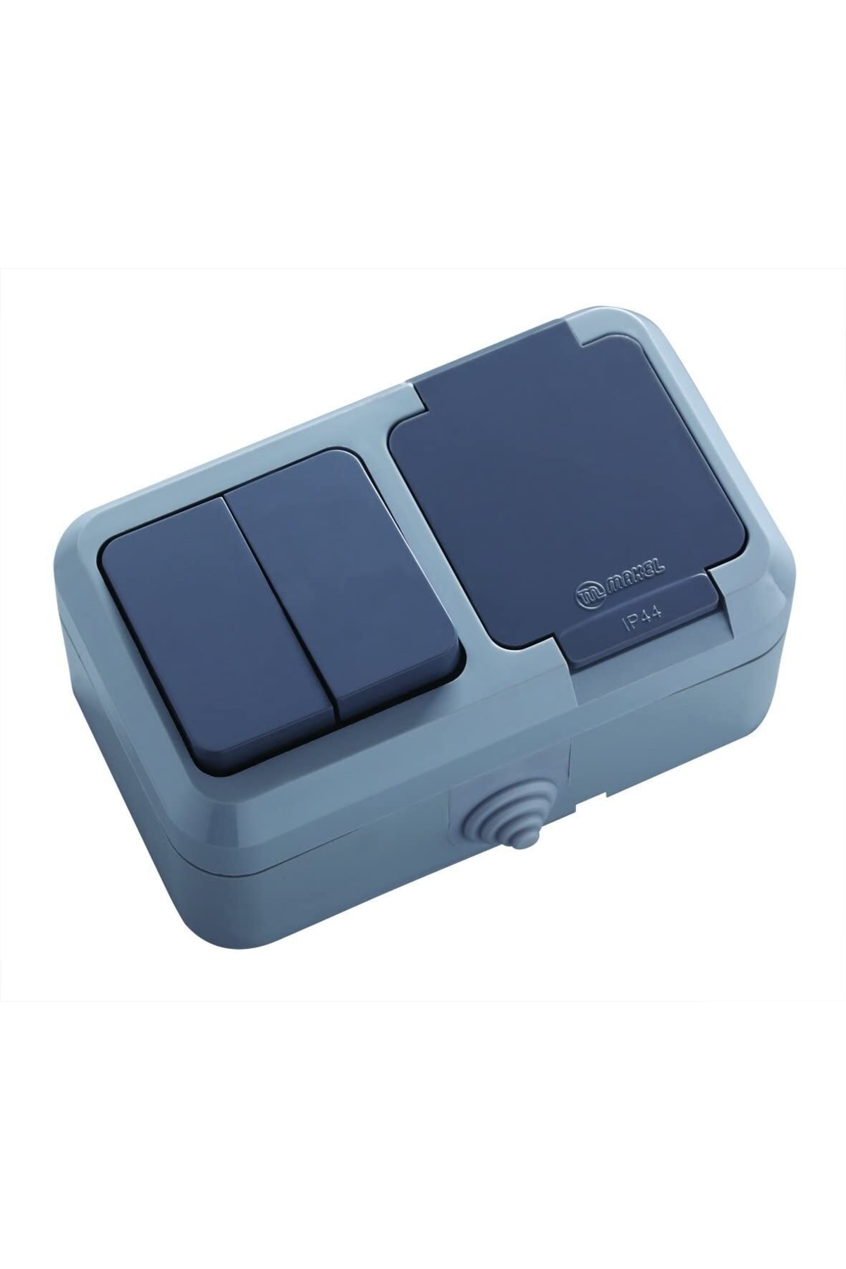 MAKEL Nemliyer Ip44 Ikili Komütatör, Kapaklı Topraklı Priz, Gri Fiyatı, Yorumları - Trendyol