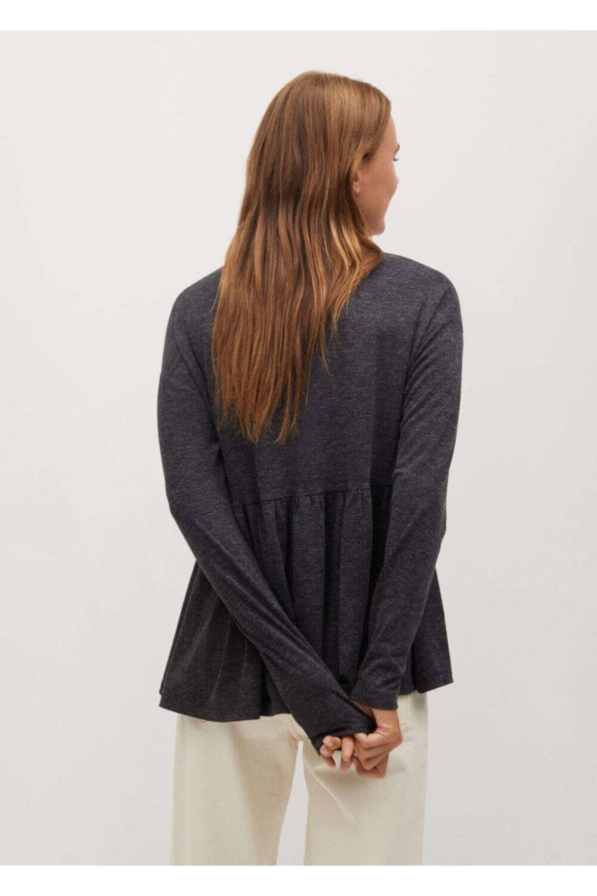 MANGO Kadın Koyu Eflatun Rengi T-Shirt 77927883 - Fiyatı, Yorumları