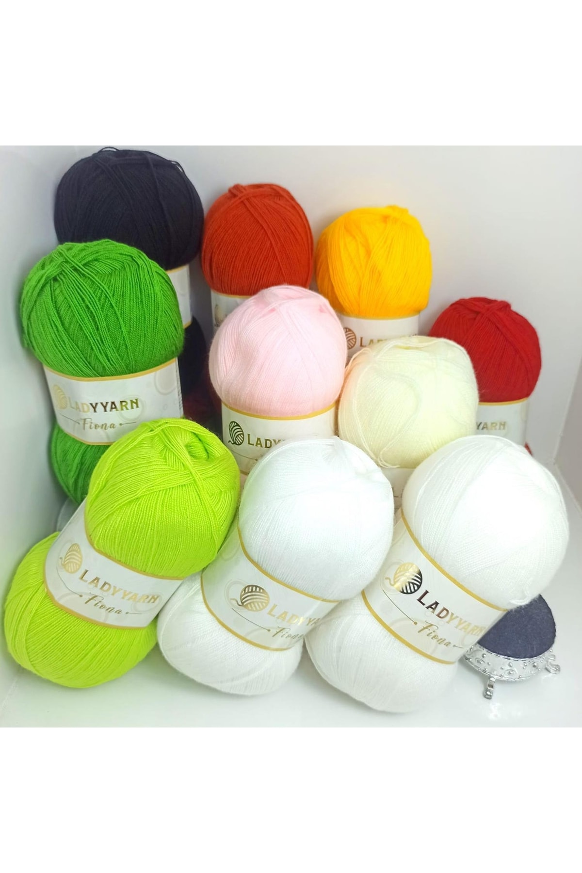 Lady Yarn Fiona Lif Ipi Karışık Renk 100 gr X 10 Adet Set Fiyatı ...