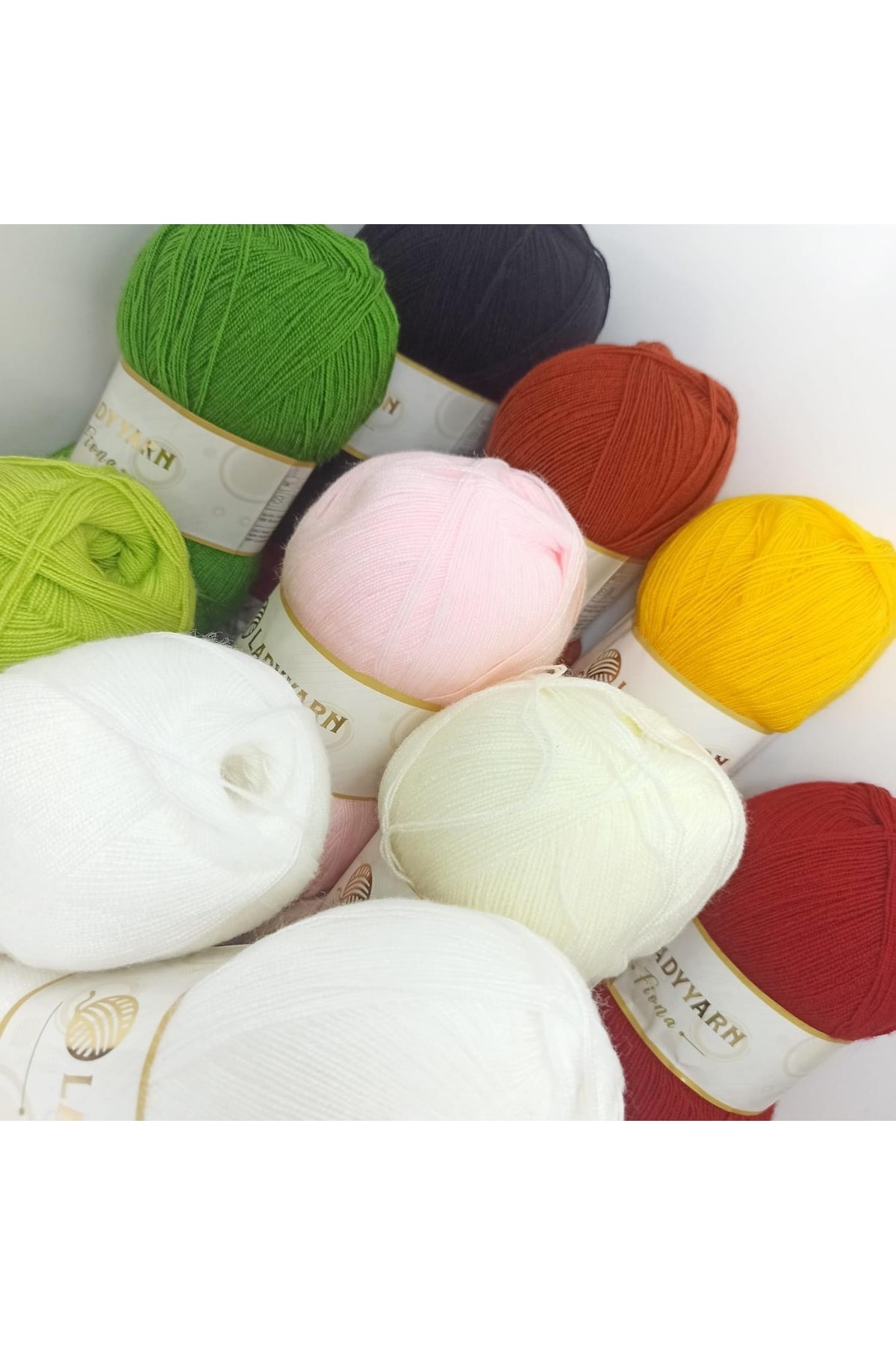 Lady Yarn Fiona Lif Ipi Karışık Renk 100 gr X 10 Adet Set Fiyatı ...