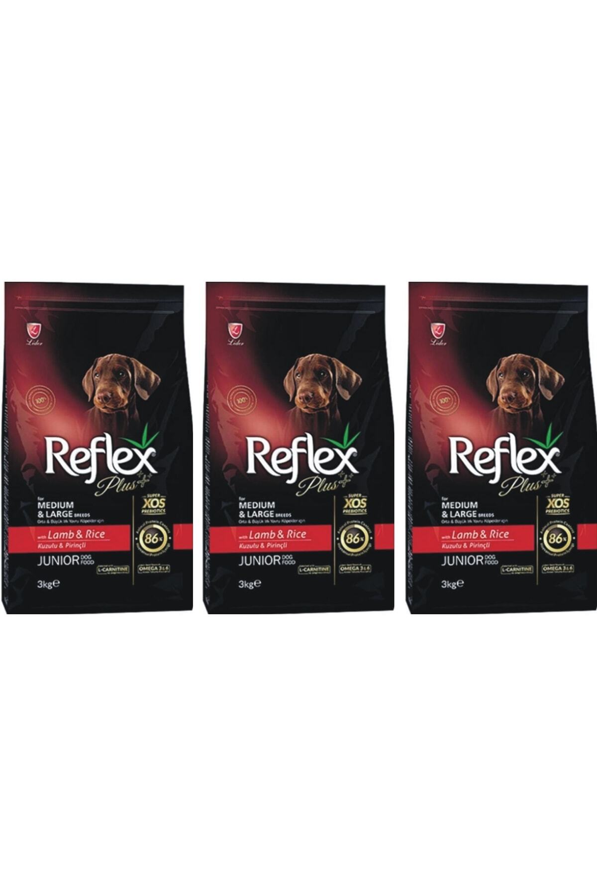 Reflex Kuzu Etli Ve Prinçli Orta Ve Iri Irk Yavru Köpek Maması 3x3 Kg ...